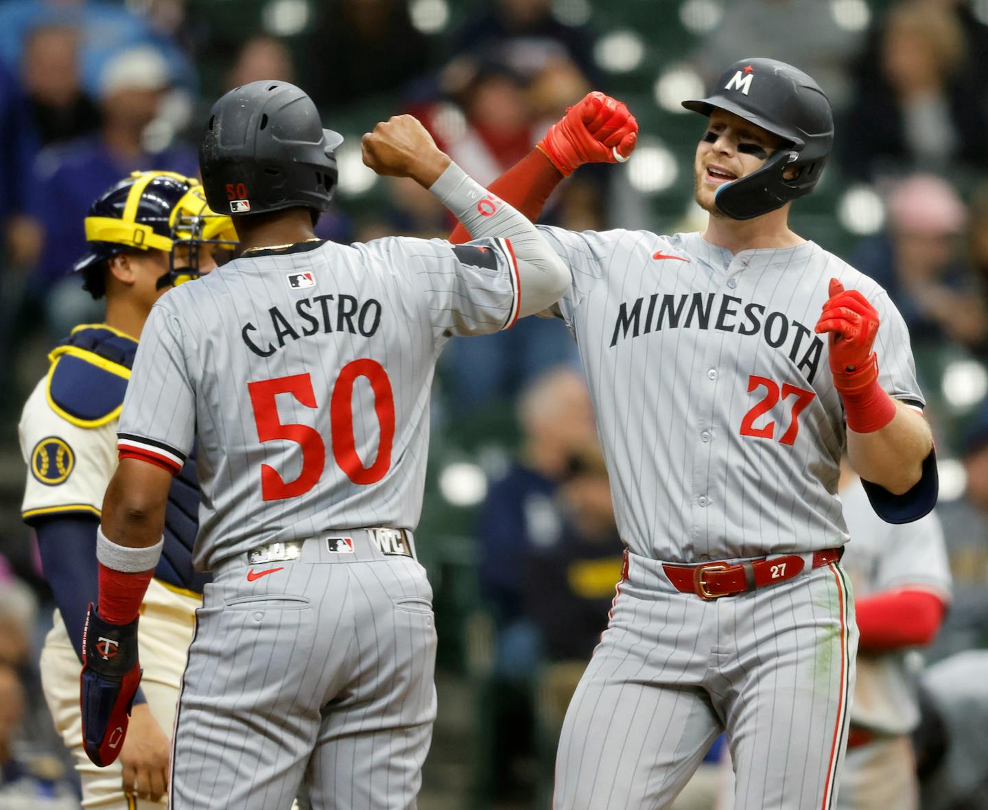 Twins beat Brewers 7-3 as Ryan Jeffers ends team's power outage with ...