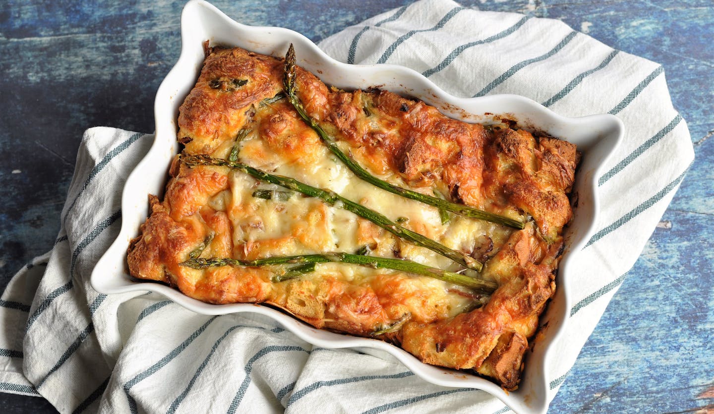 Plan ahead for Easter (or spring) meal with asparagus strata