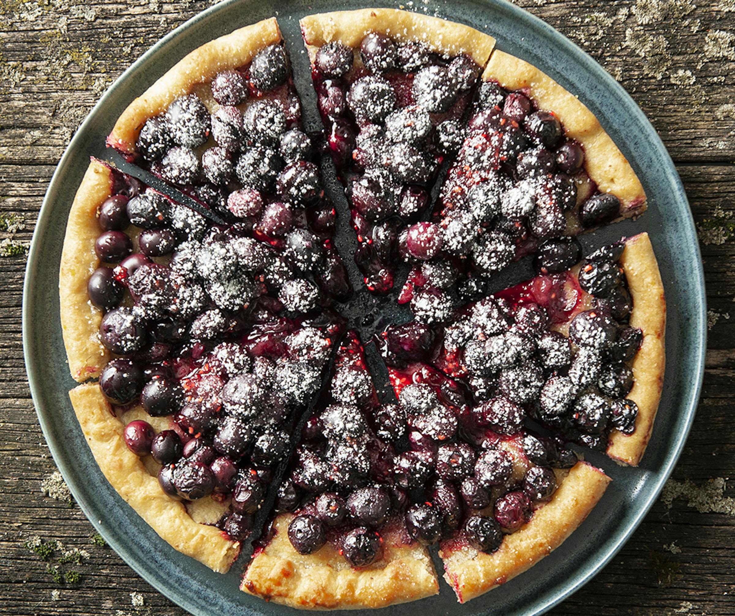 The blueberries are ready across the border