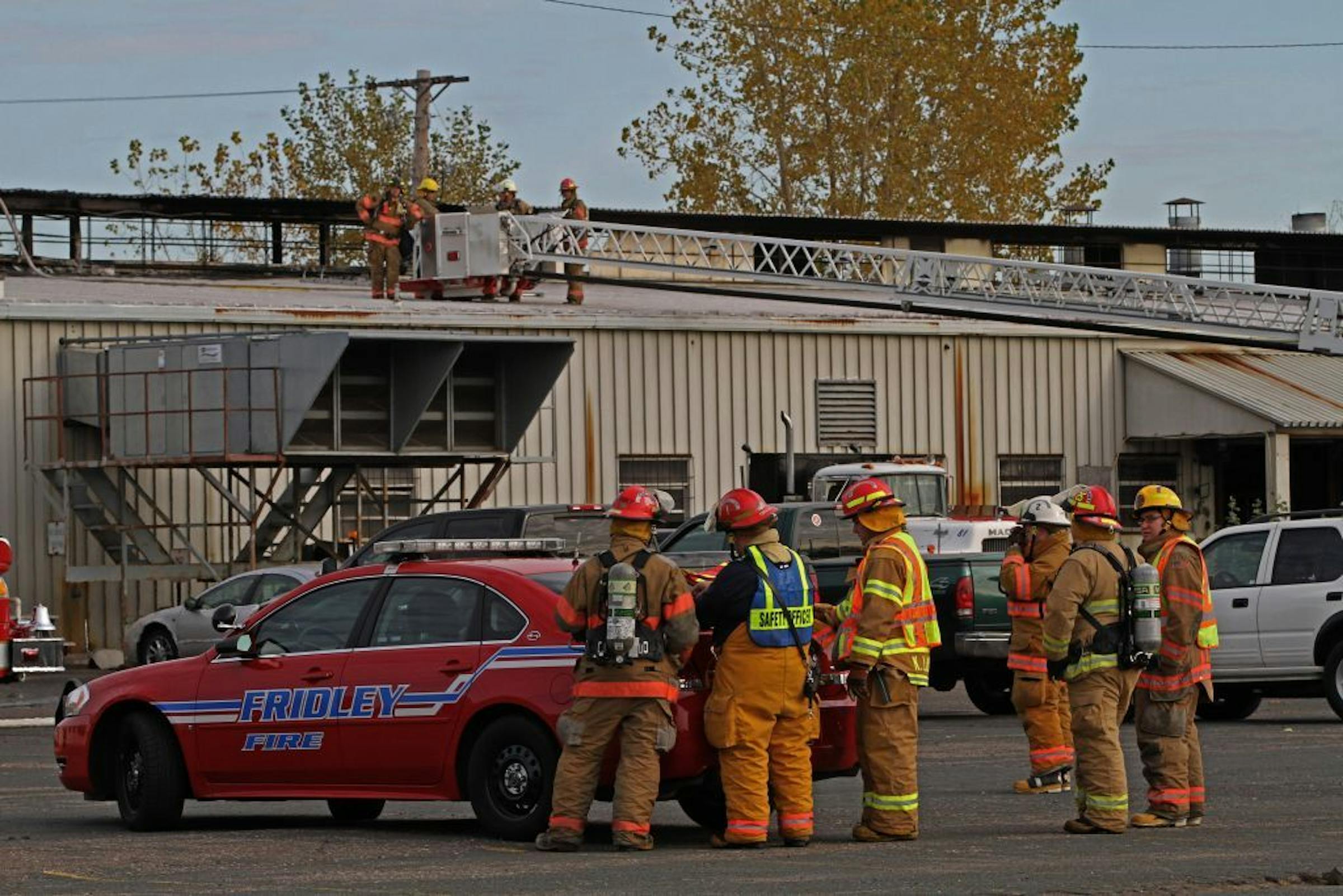 Fire erupts at Fridley die casting plant