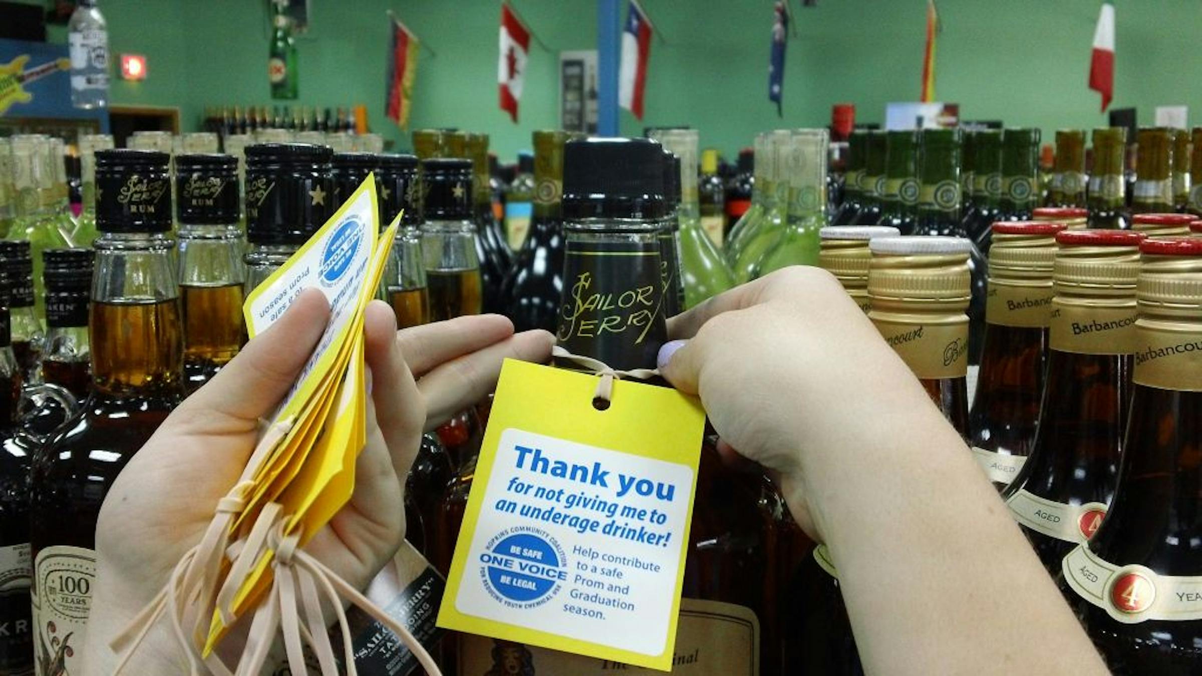 Hopkins sticker campaign aims to prevent underage drinking