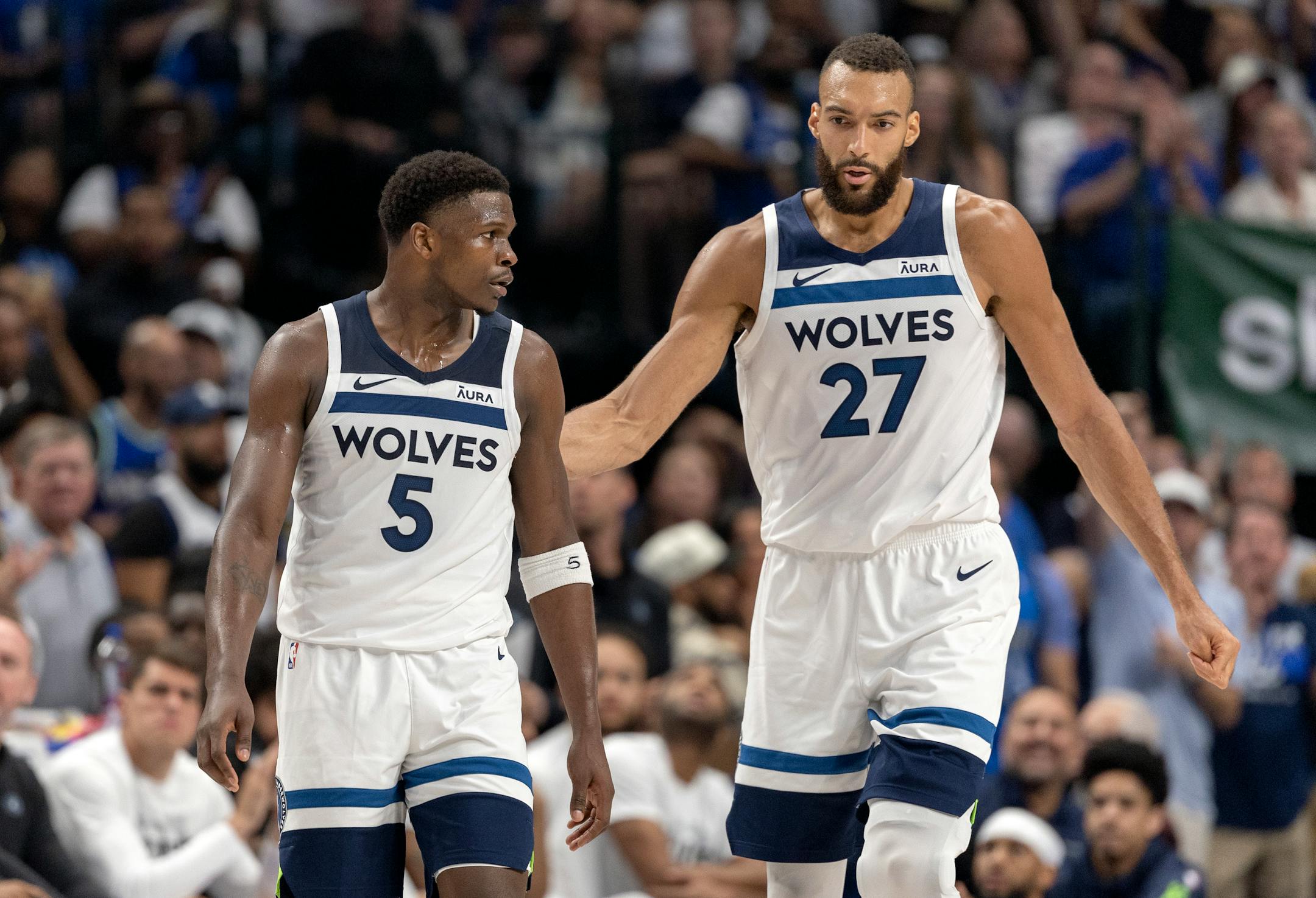 Timberwolves escape Dallas with first win of Western finals, top ...