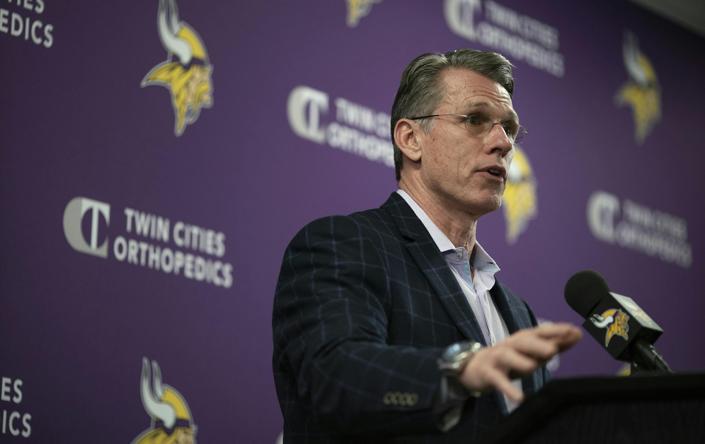 Vikings GM Rick Spielman sees progress on both offense, defense