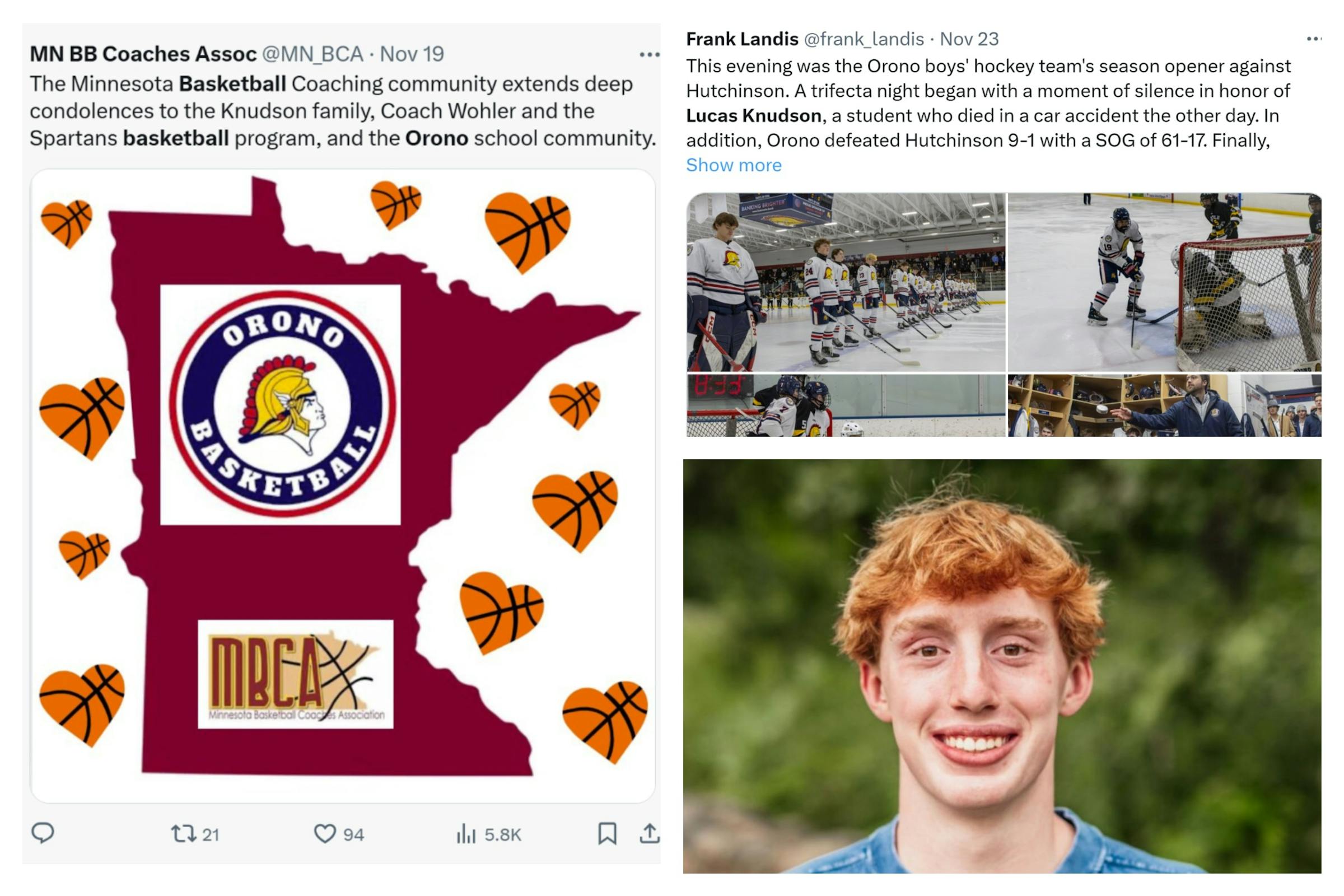 Orono boys basketball team mourns a teammate as it heads into season opener