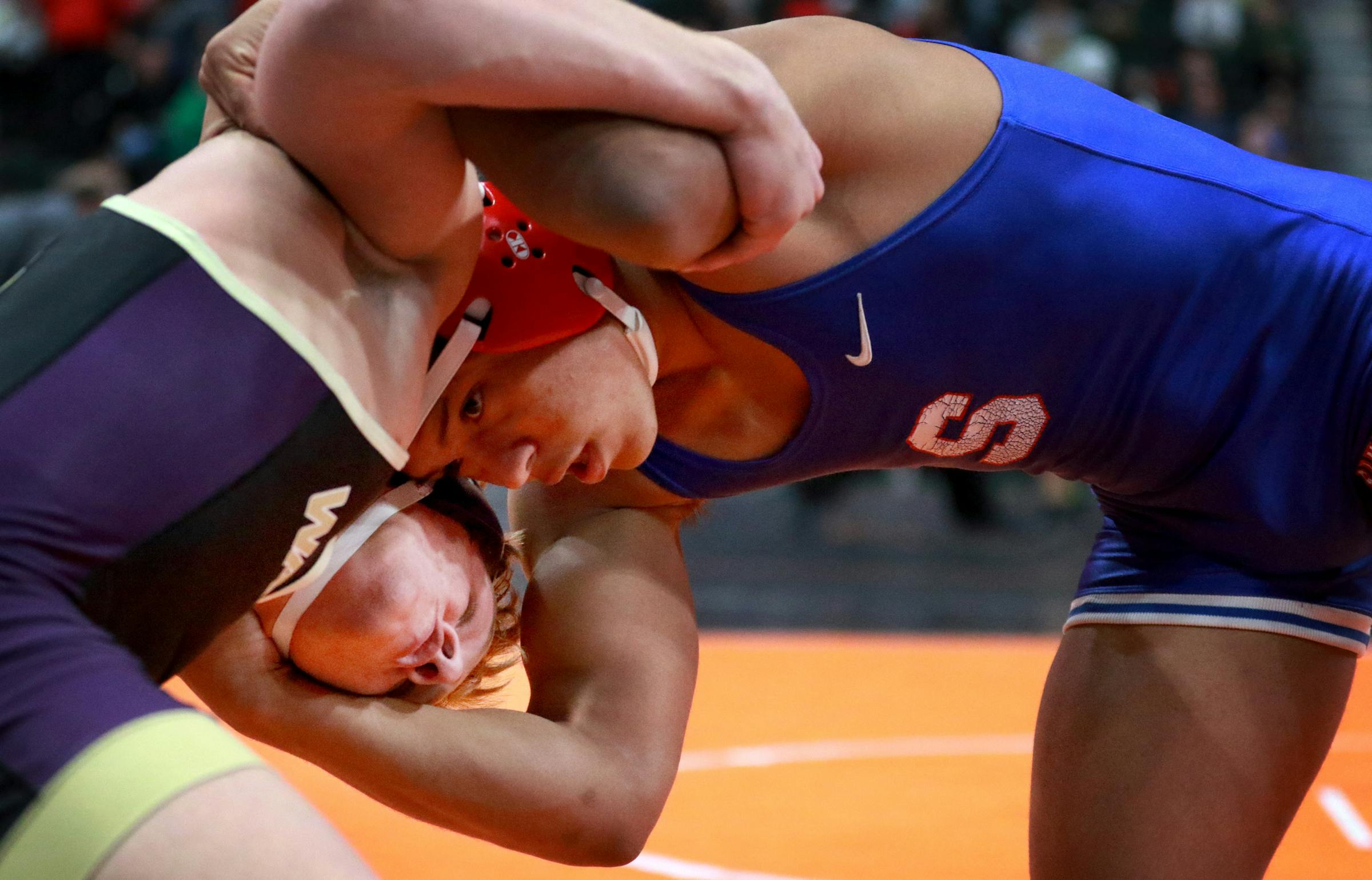 Simley wrestler wins 152 title after season shortened by adversity