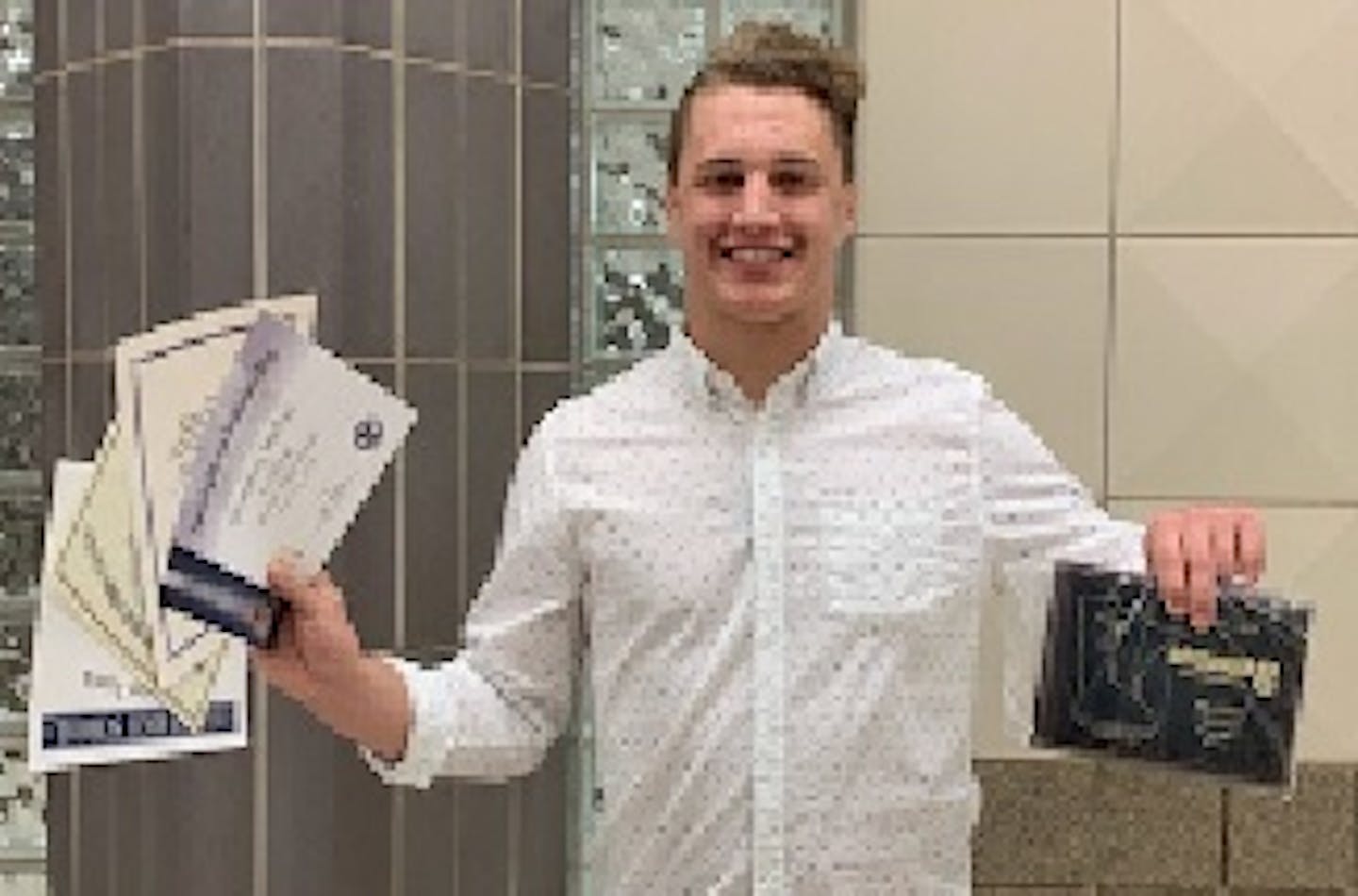 Becker wrestler Brayden Weber doing well — and hopes to play football ...