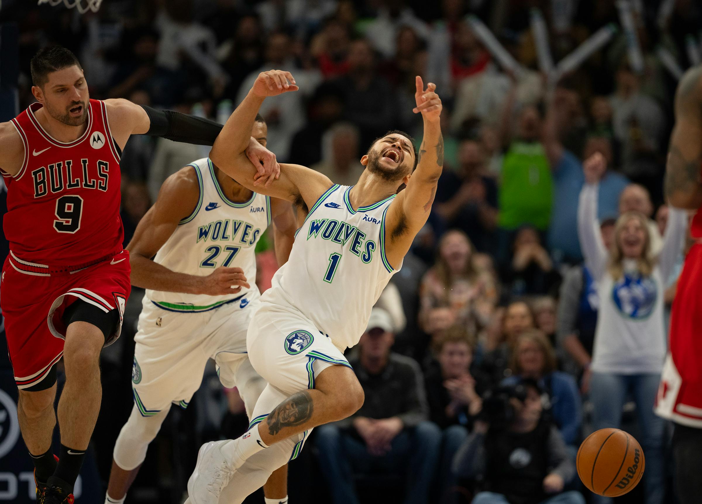 Timberwolves fall to Bulls 109-101 to drop out of first place in West again