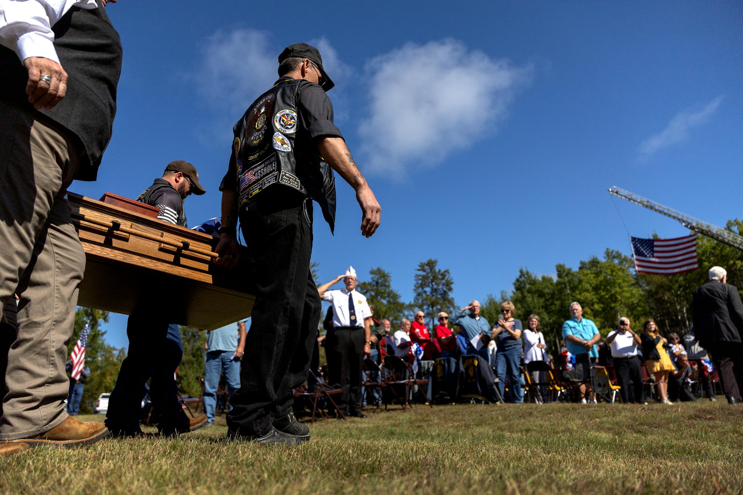 Hundreds pay graveside respects to a Korean War casualty they never knew