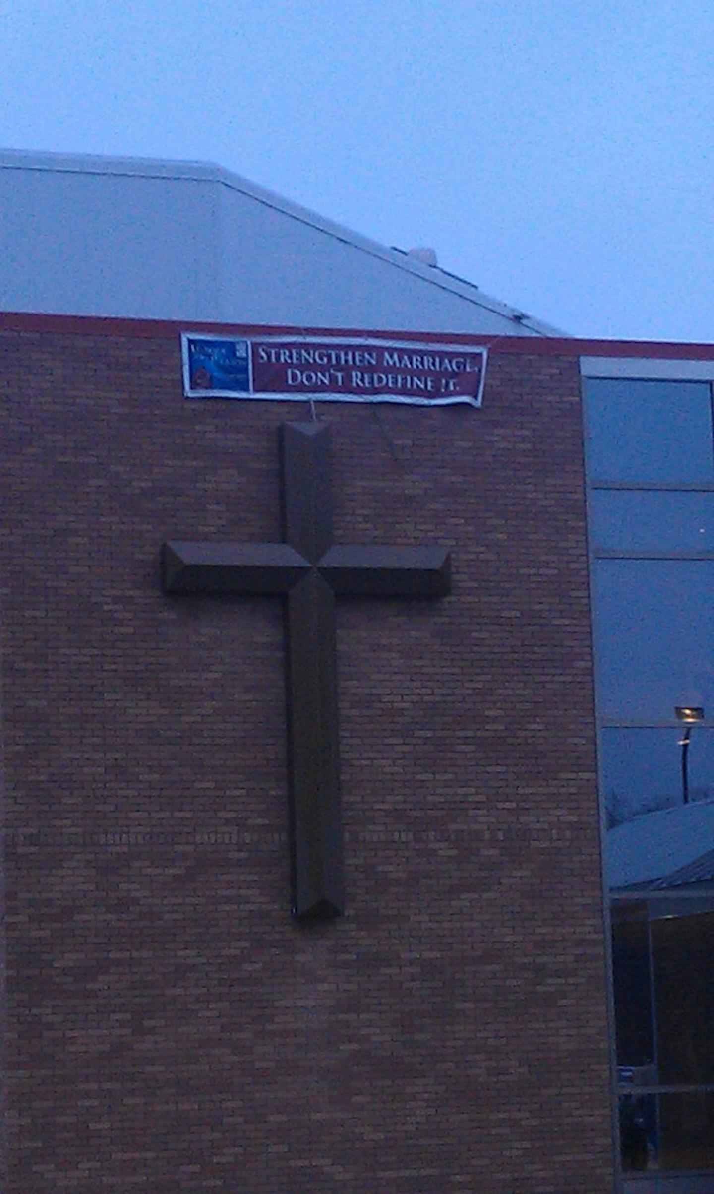 More politicking at church polling place