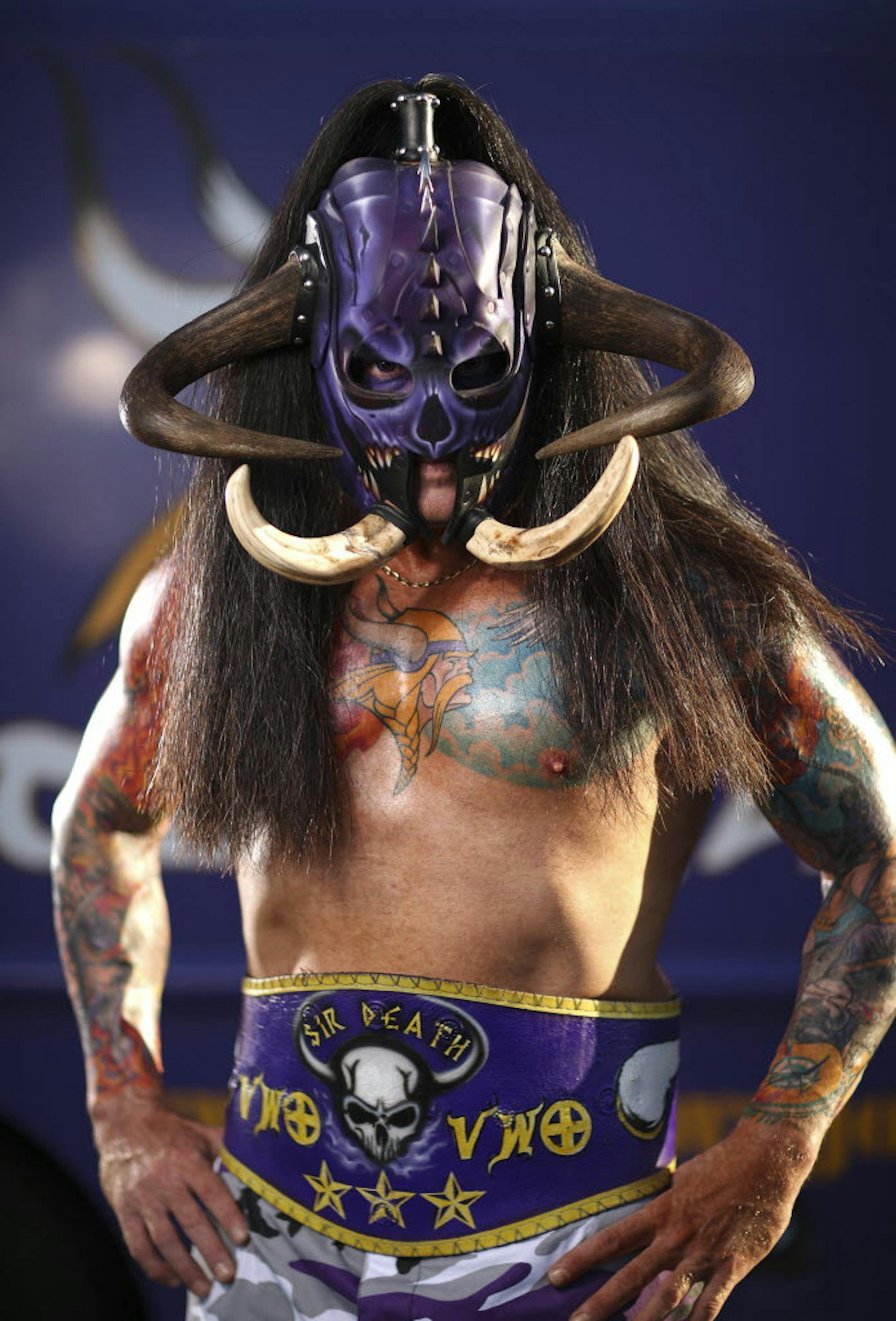 Vikings superfan known as 'Sir Death' is charged after marijuana seizure