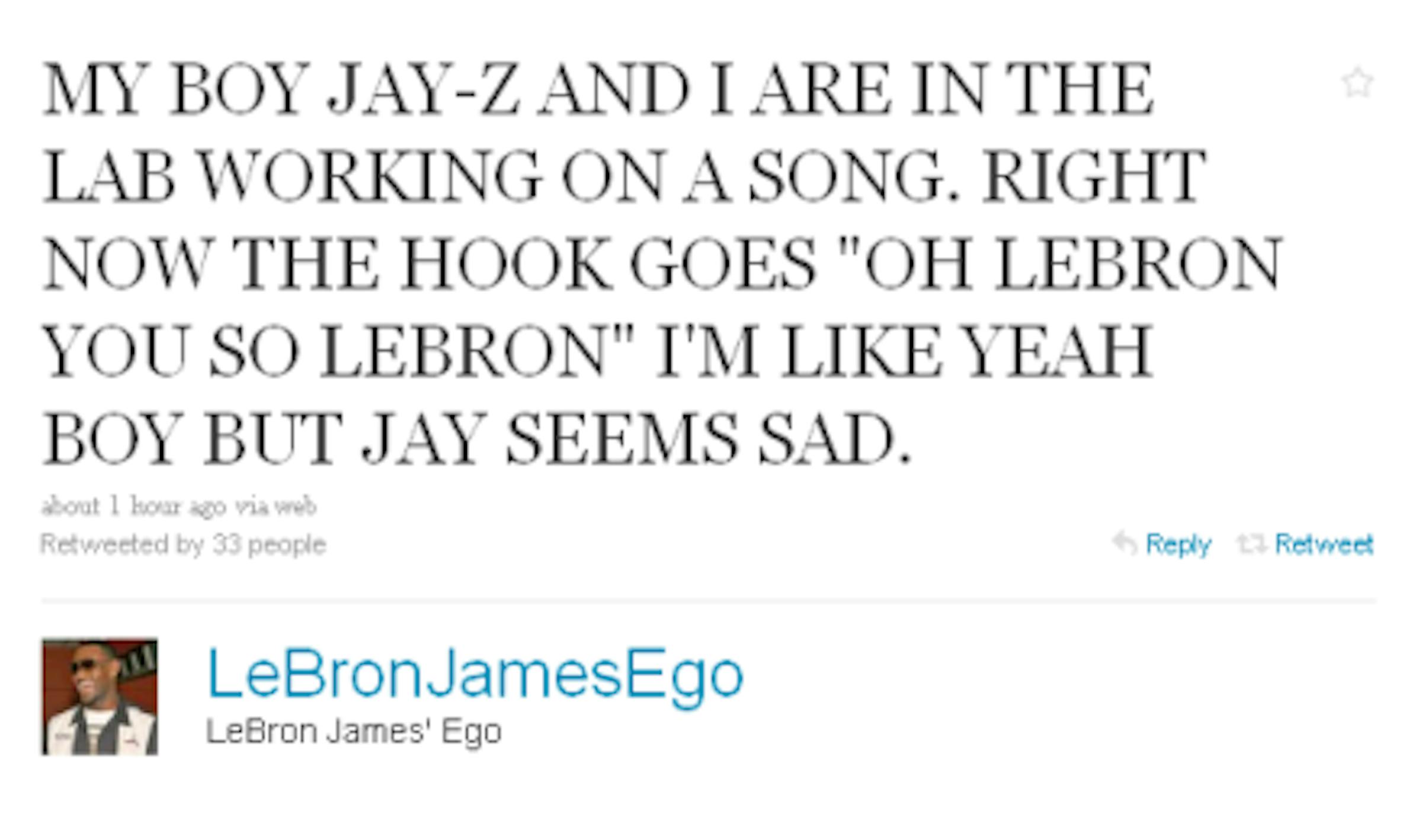 "LeBron James' Ego" Twitter account is fantastic