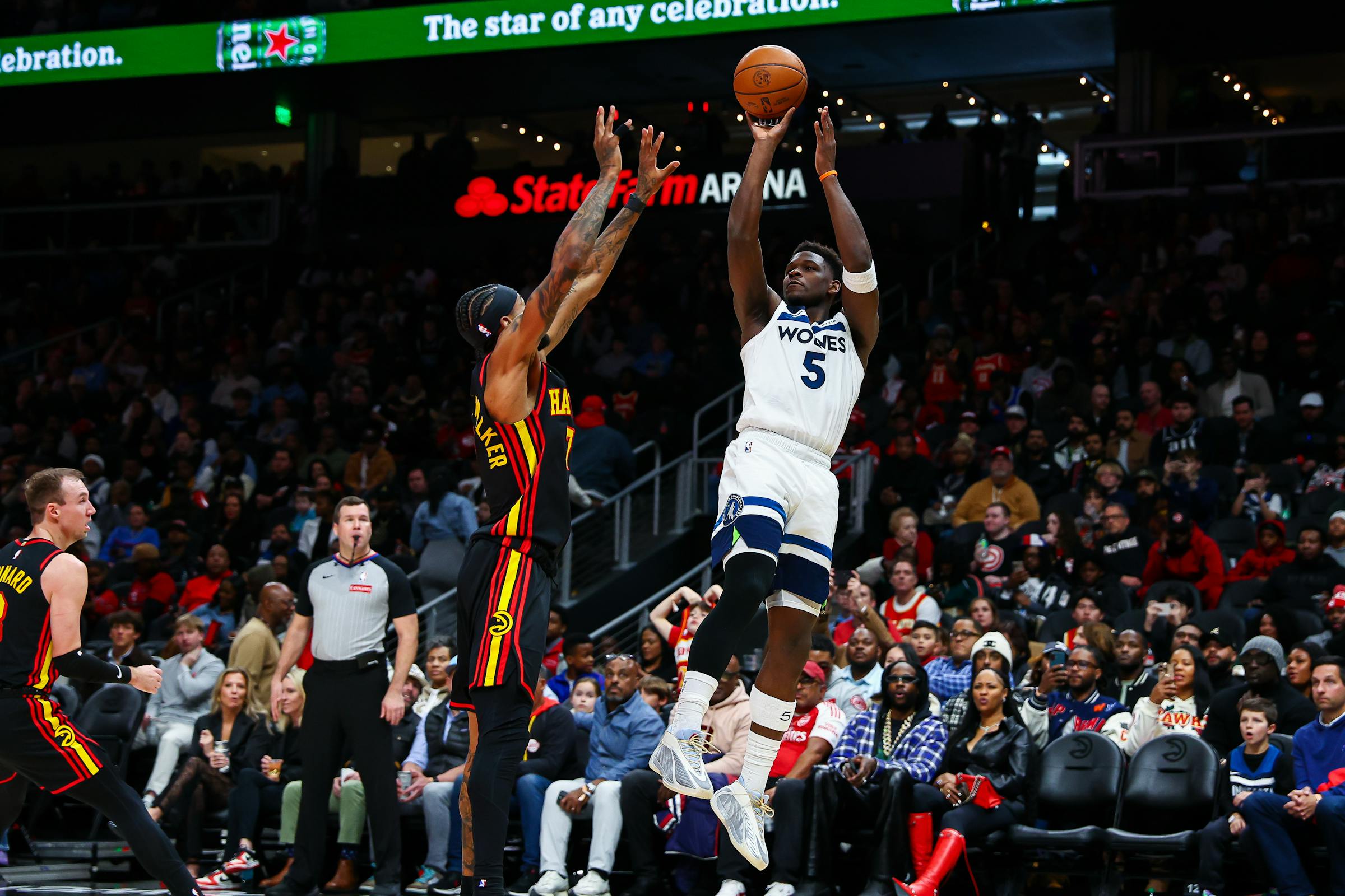 Anthony Edwards frustrated after Wolves' loss in Atlanta