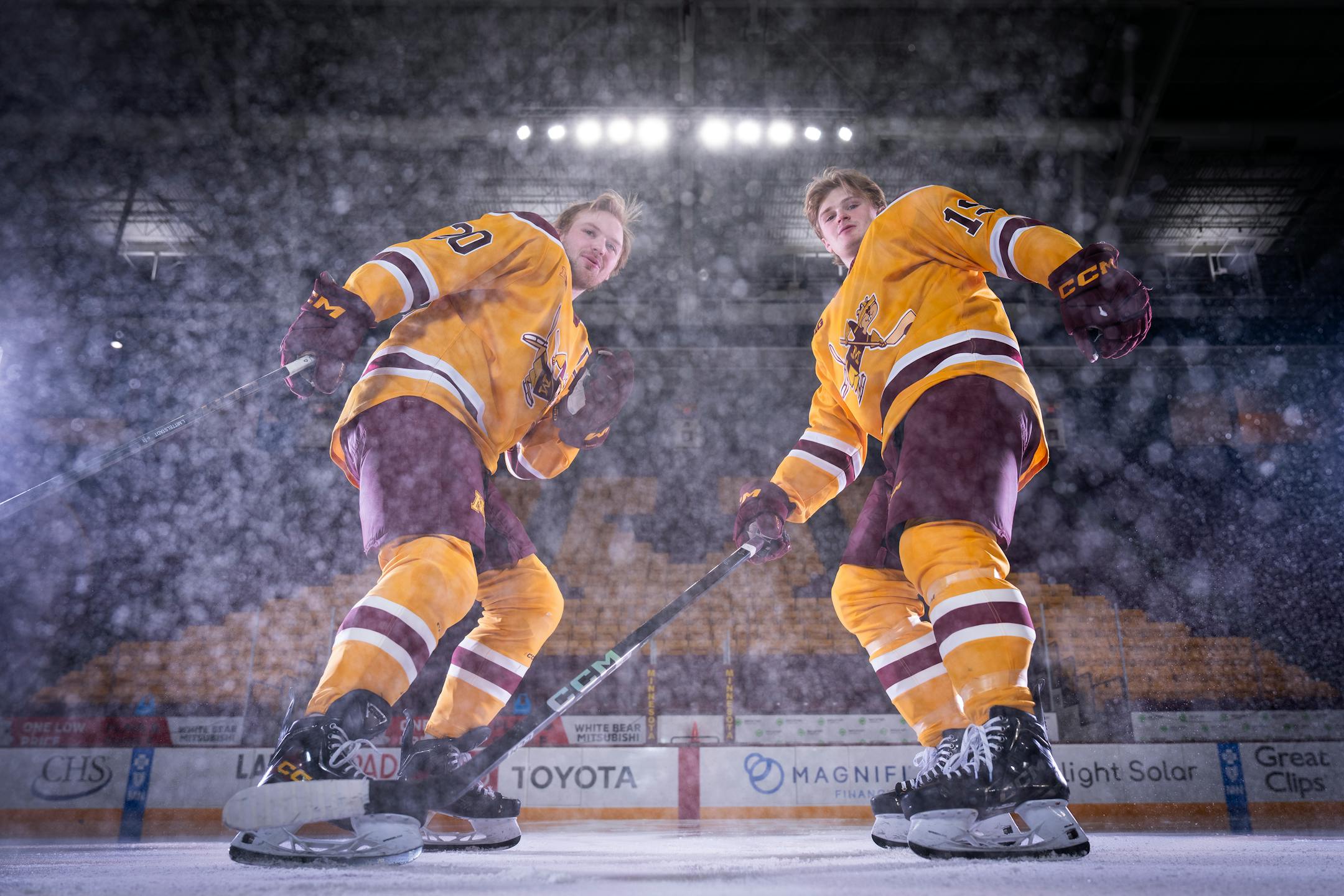 John and Luke Mittelstadt wind down Gophers hockey careers