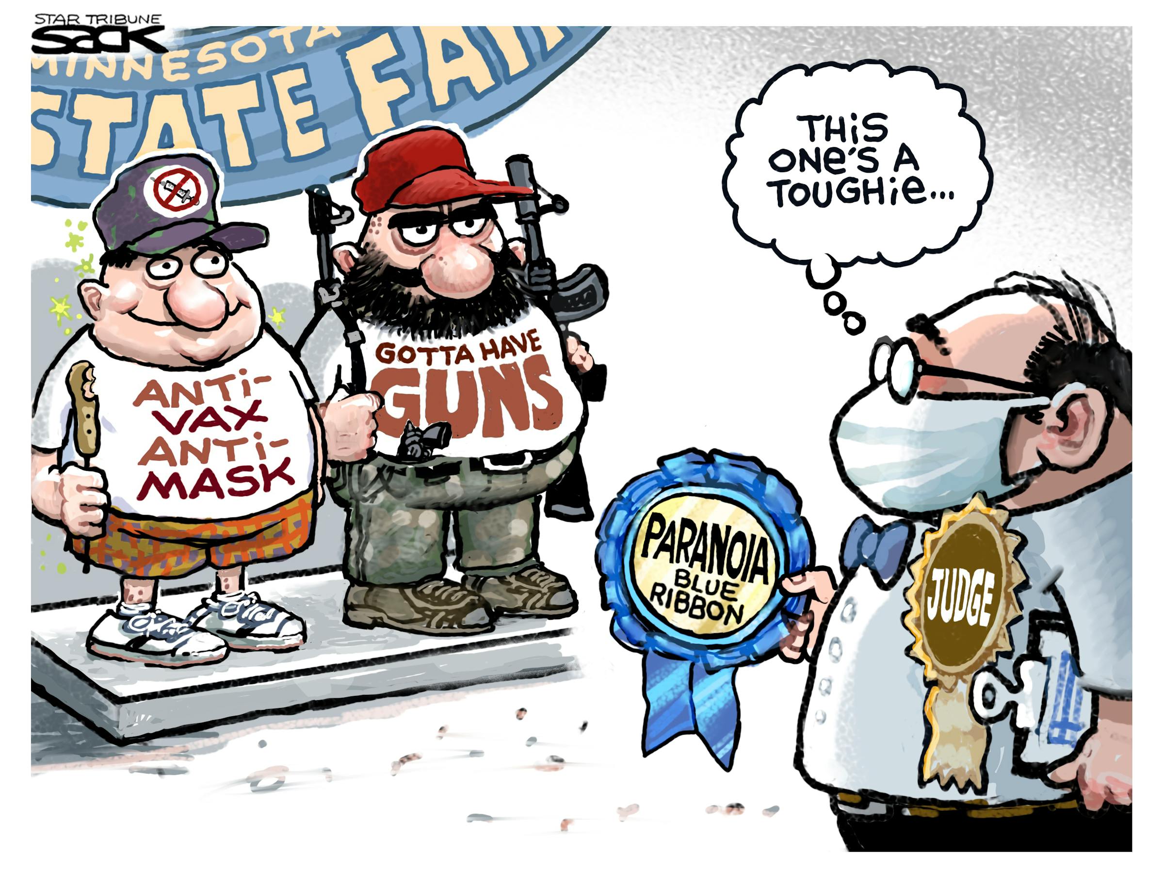 Sack cartoon: State Fair