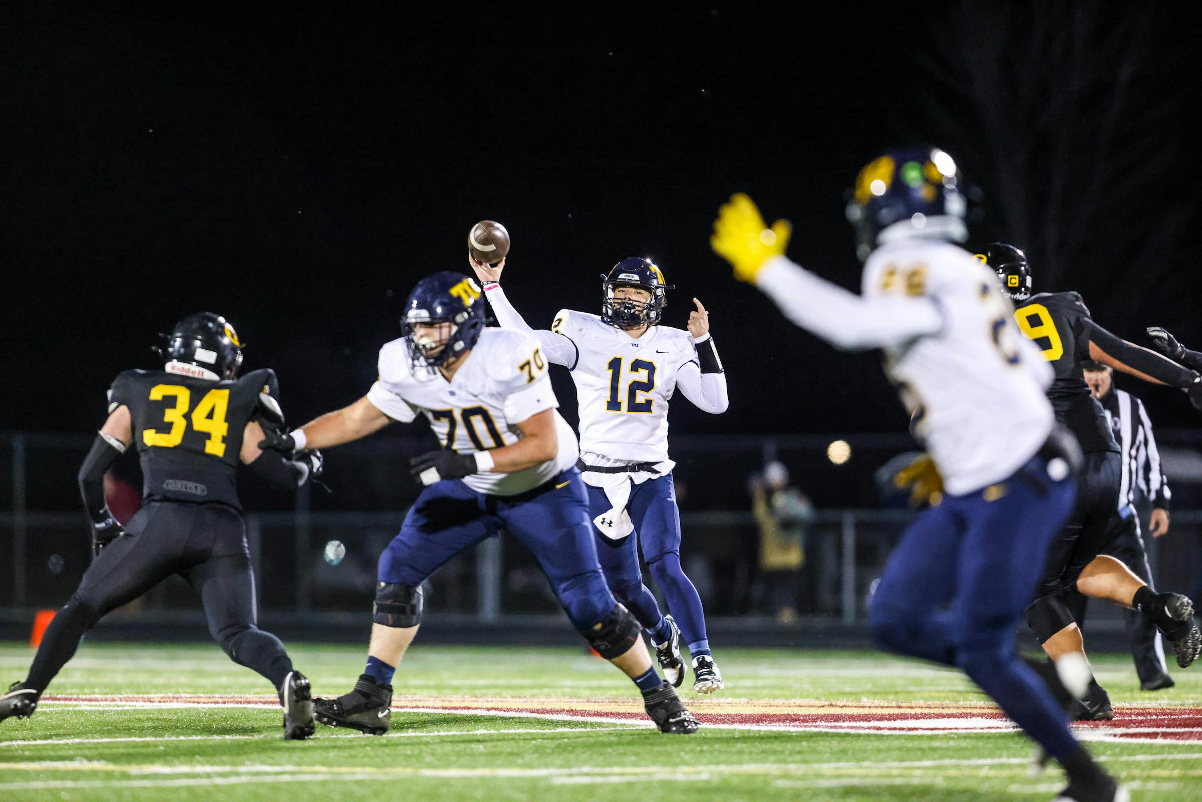 Hutchinson sprints into Class 4A semifinals, thrashing Totino-Grace