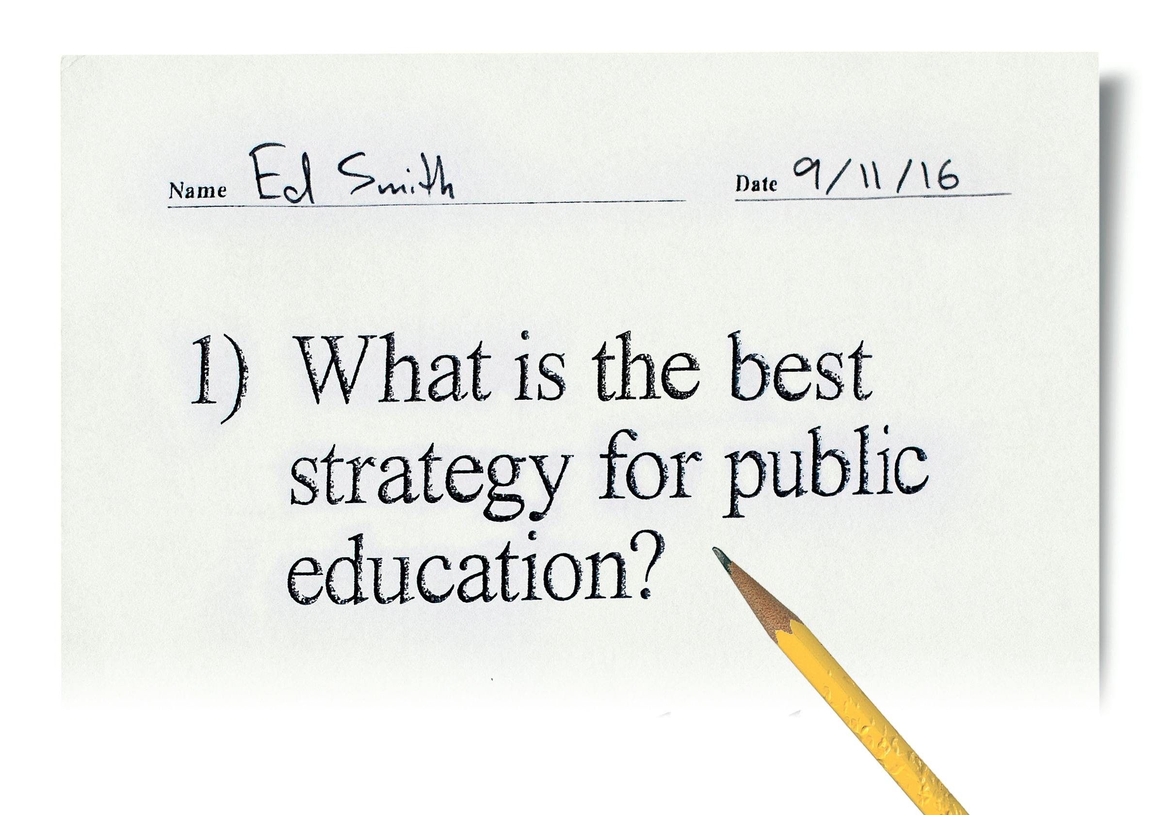 How to improve public education? All of the above