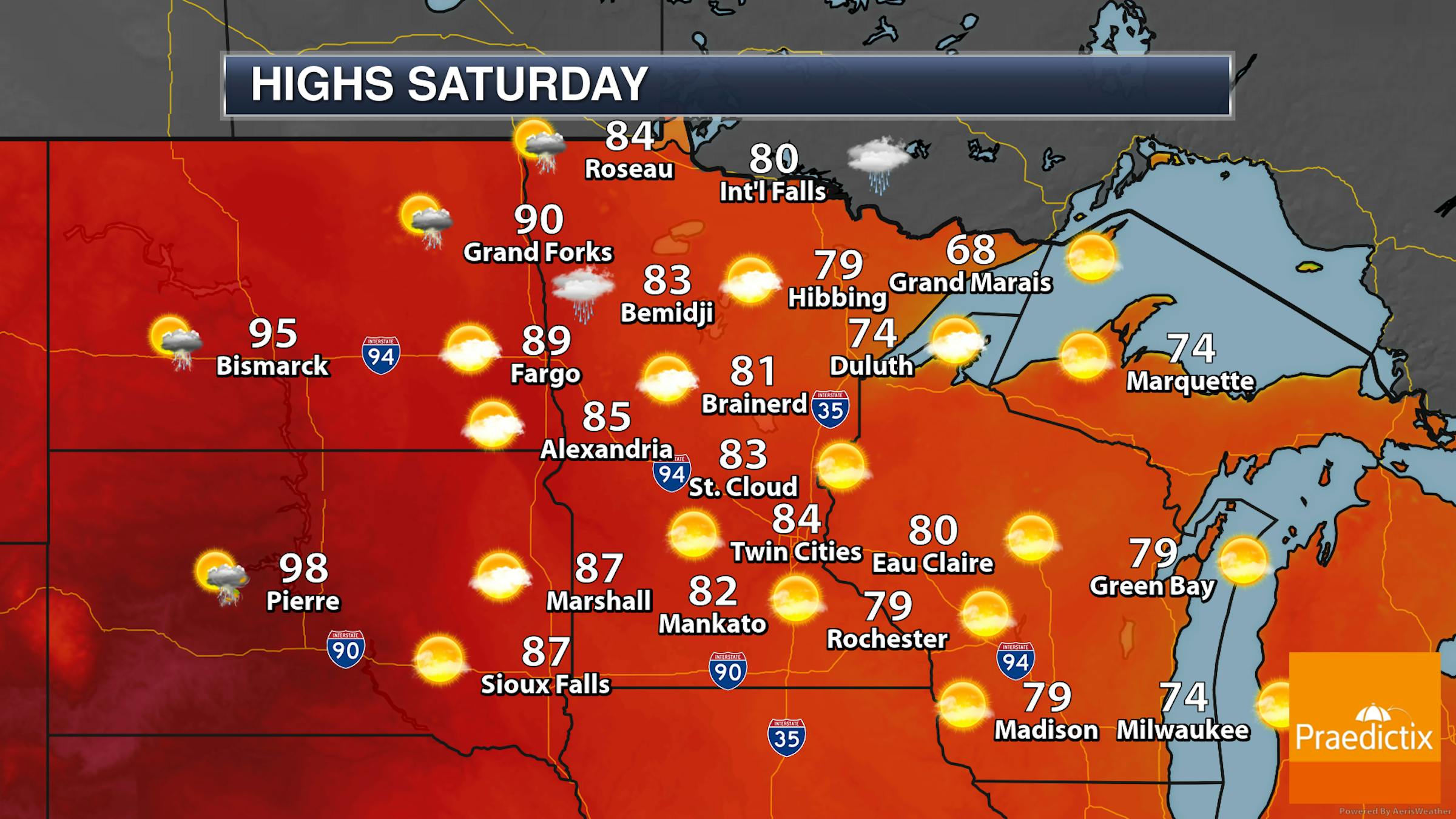 Pretty Nice July Saturday Ahead - Severe Storms Possible Sunday