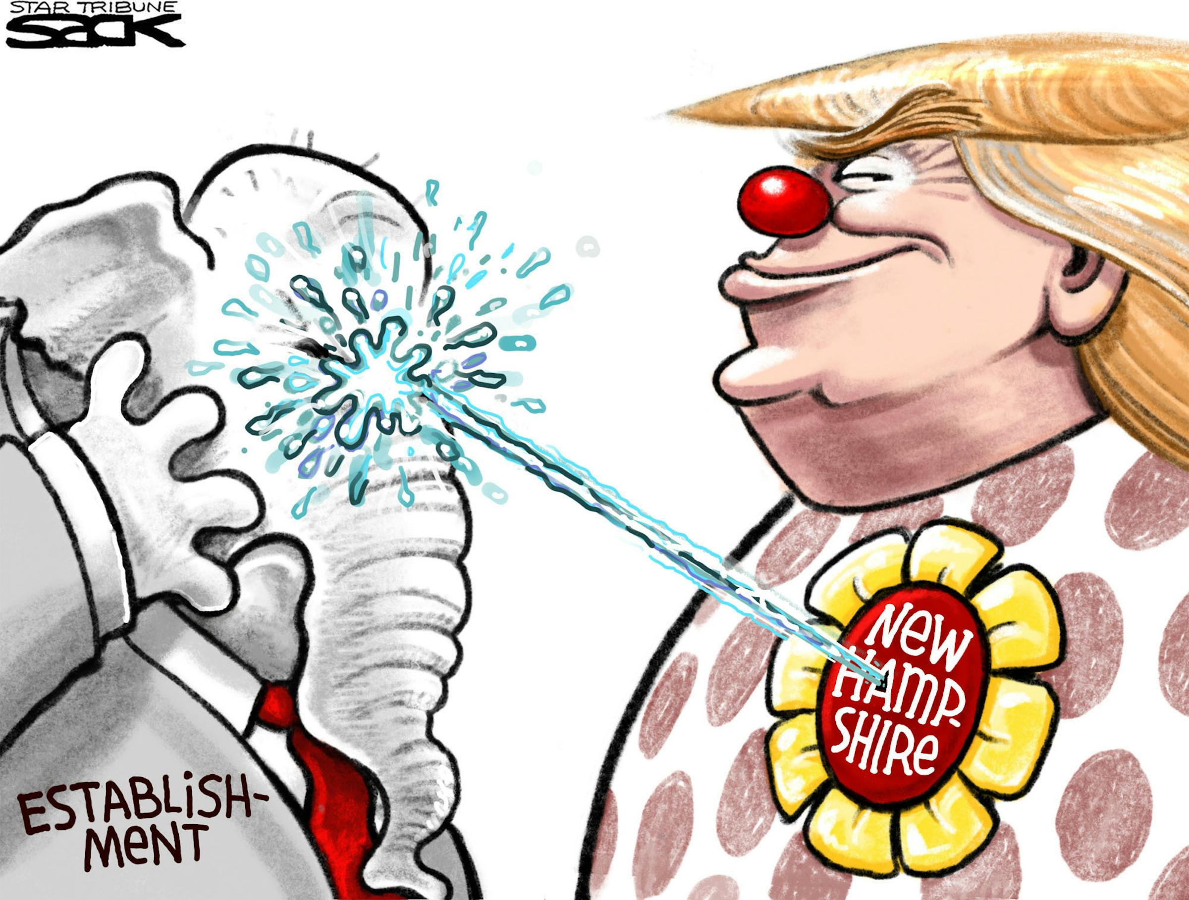 Sack cartoon: The joke's on