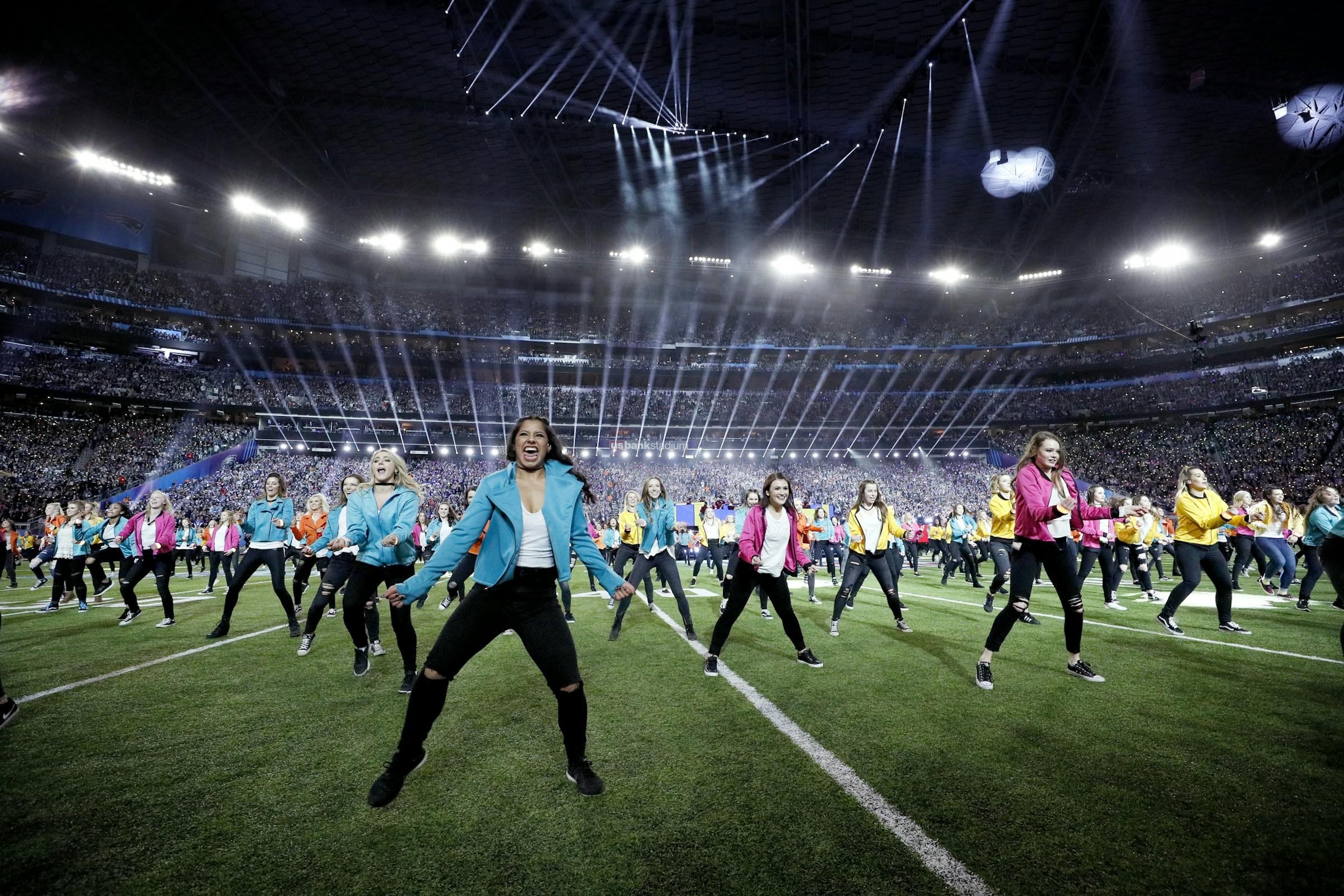 High school dance teams join Super Bowl half time show
