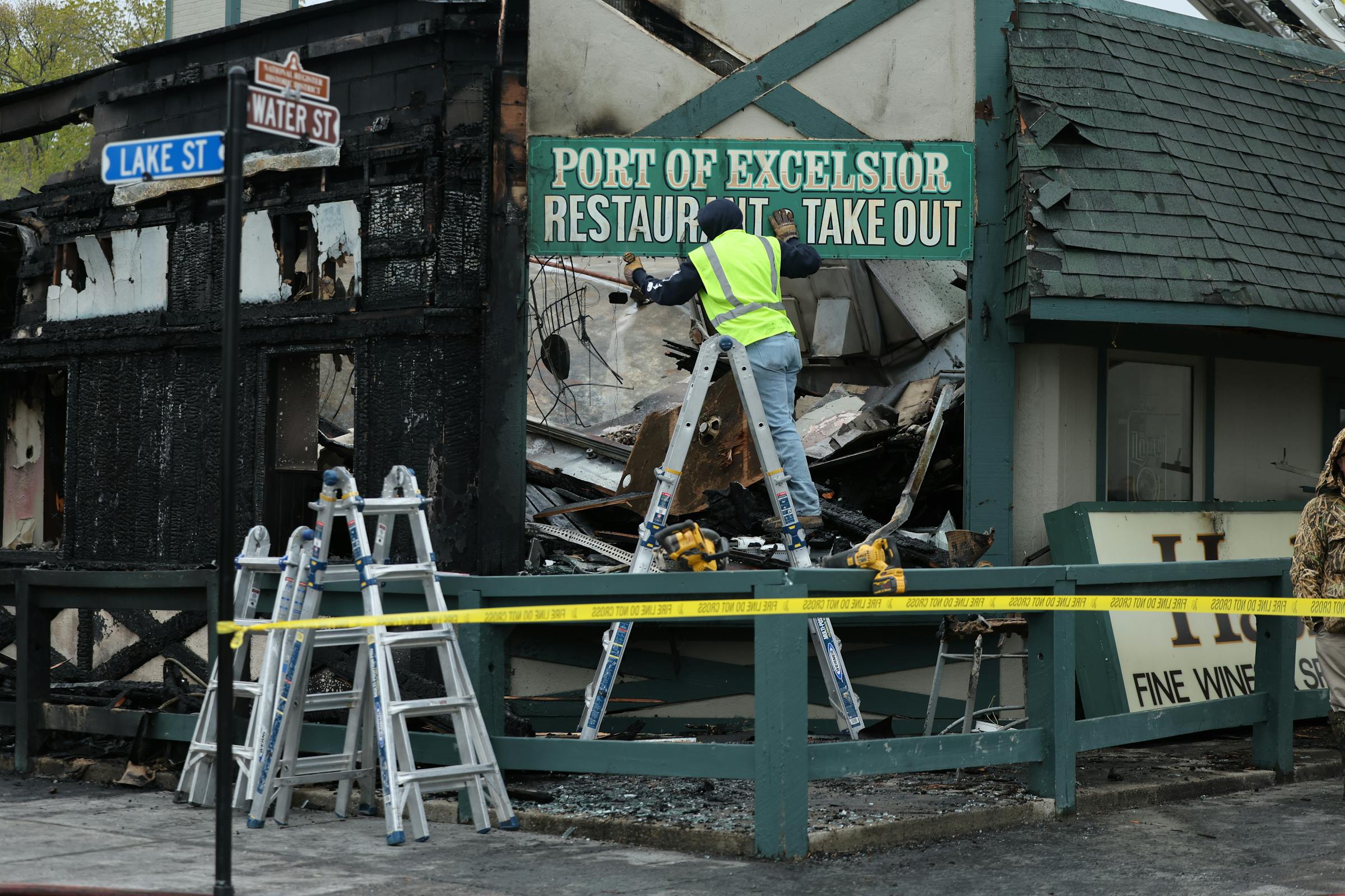 Haskell's Port of Excelsior damaged by fire