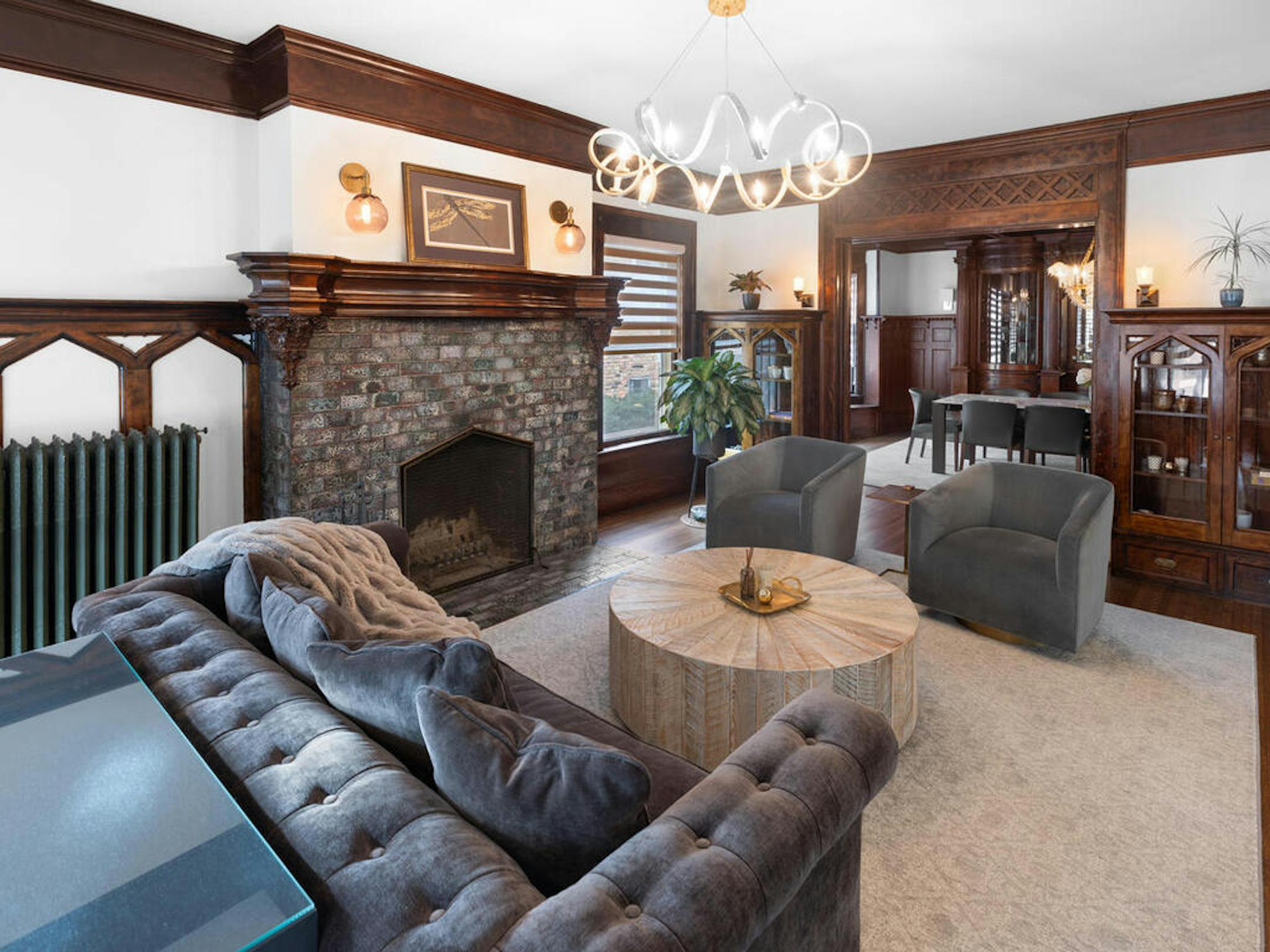 Uptown Minneapolis house rich with elaborate wood carvings lists for $849K