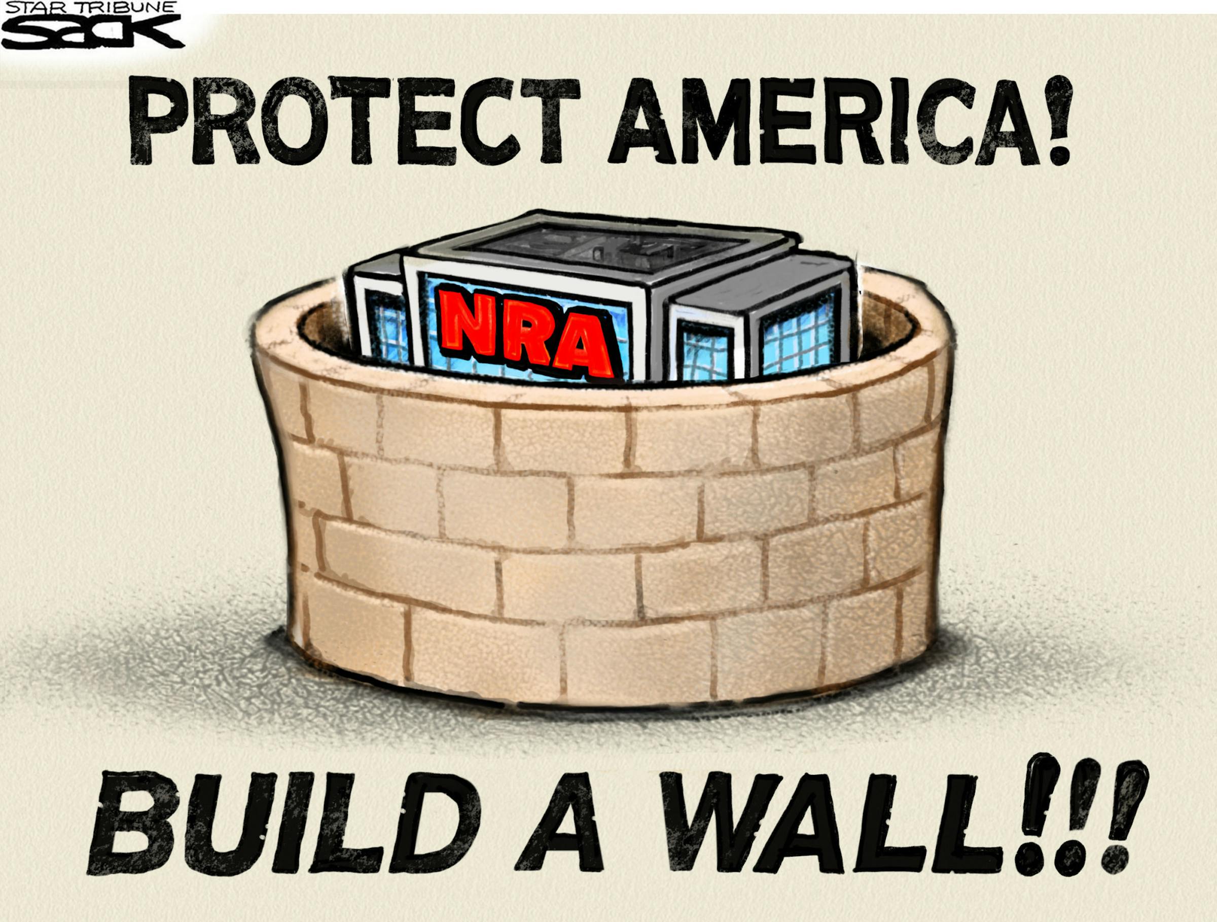 Sack cartoon: The NRA