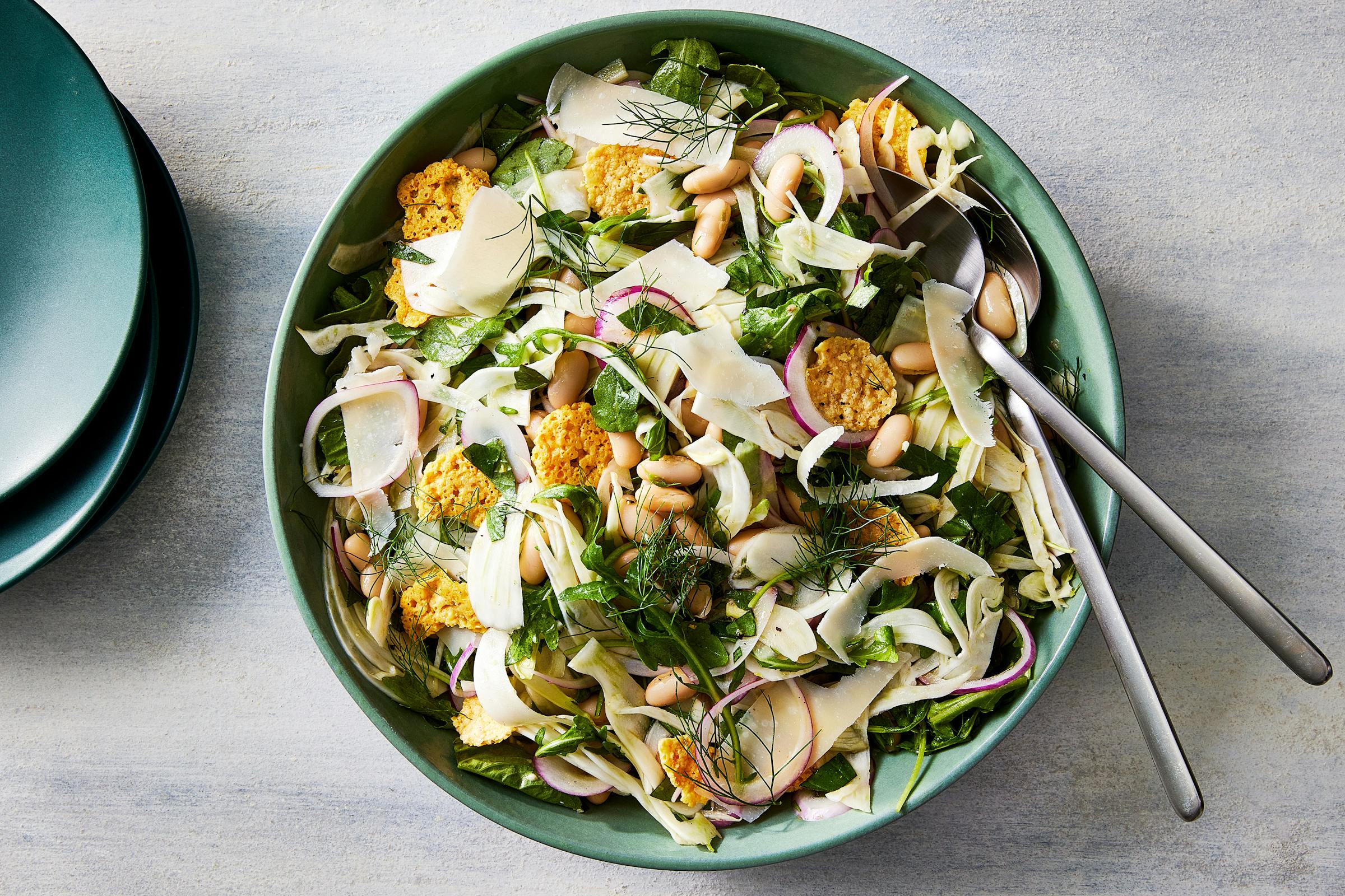 Try this summer salad recipe with a cheesy crunch