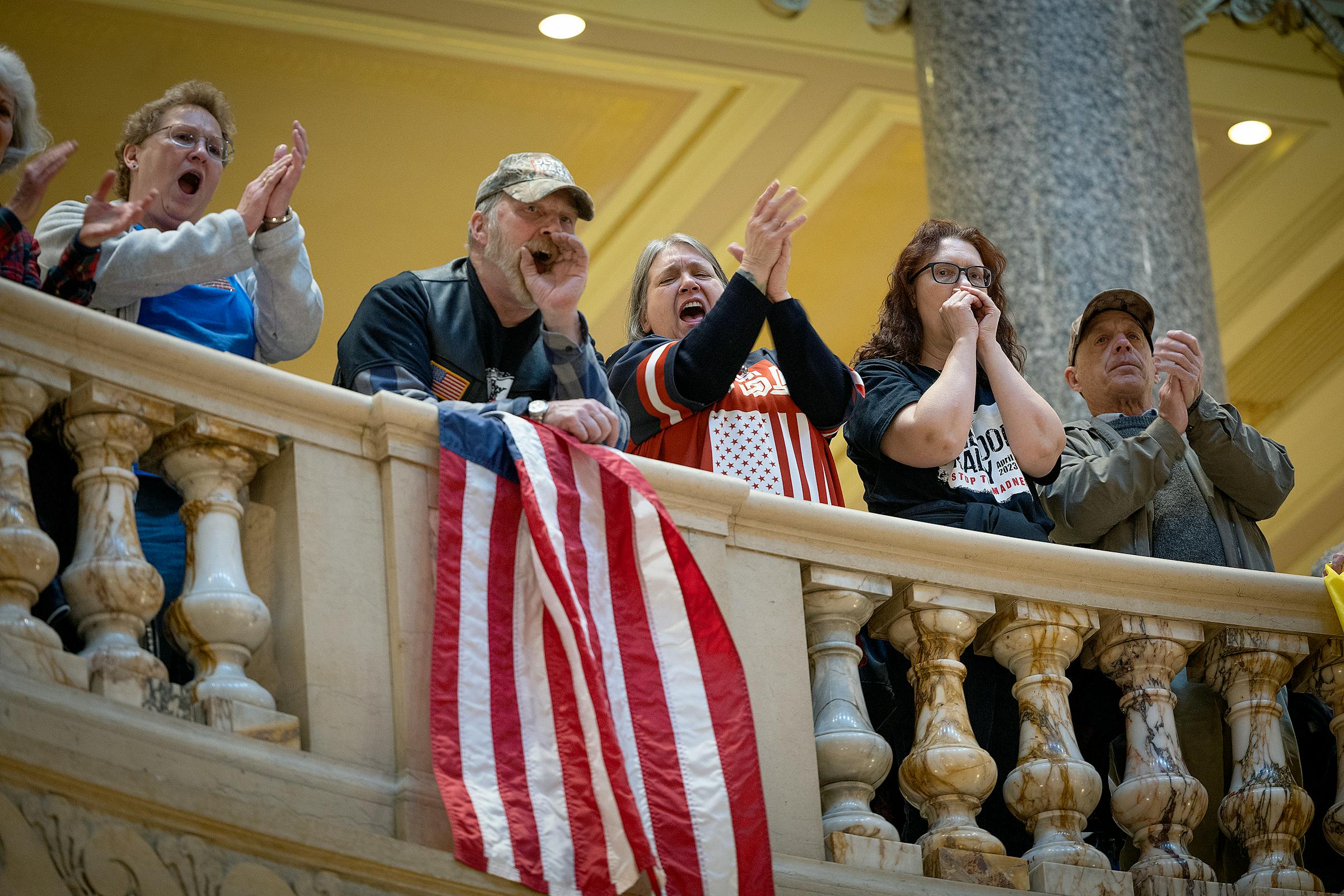Minnesota Republicans rally at Capitol to oppose DFL policies, spending