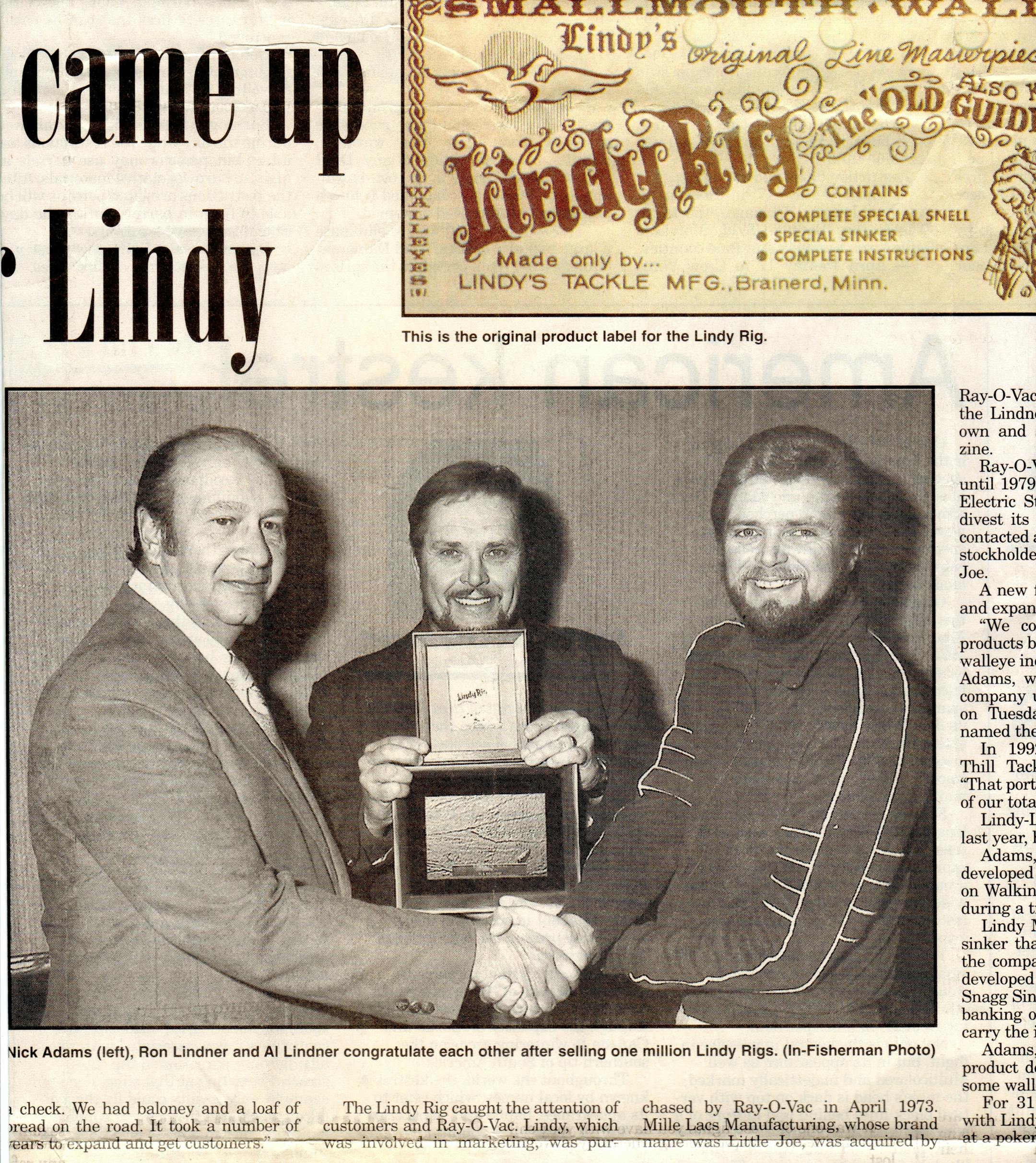 Anderson: How Al and Ron Lindner developed the Lindy Rig, changing ...