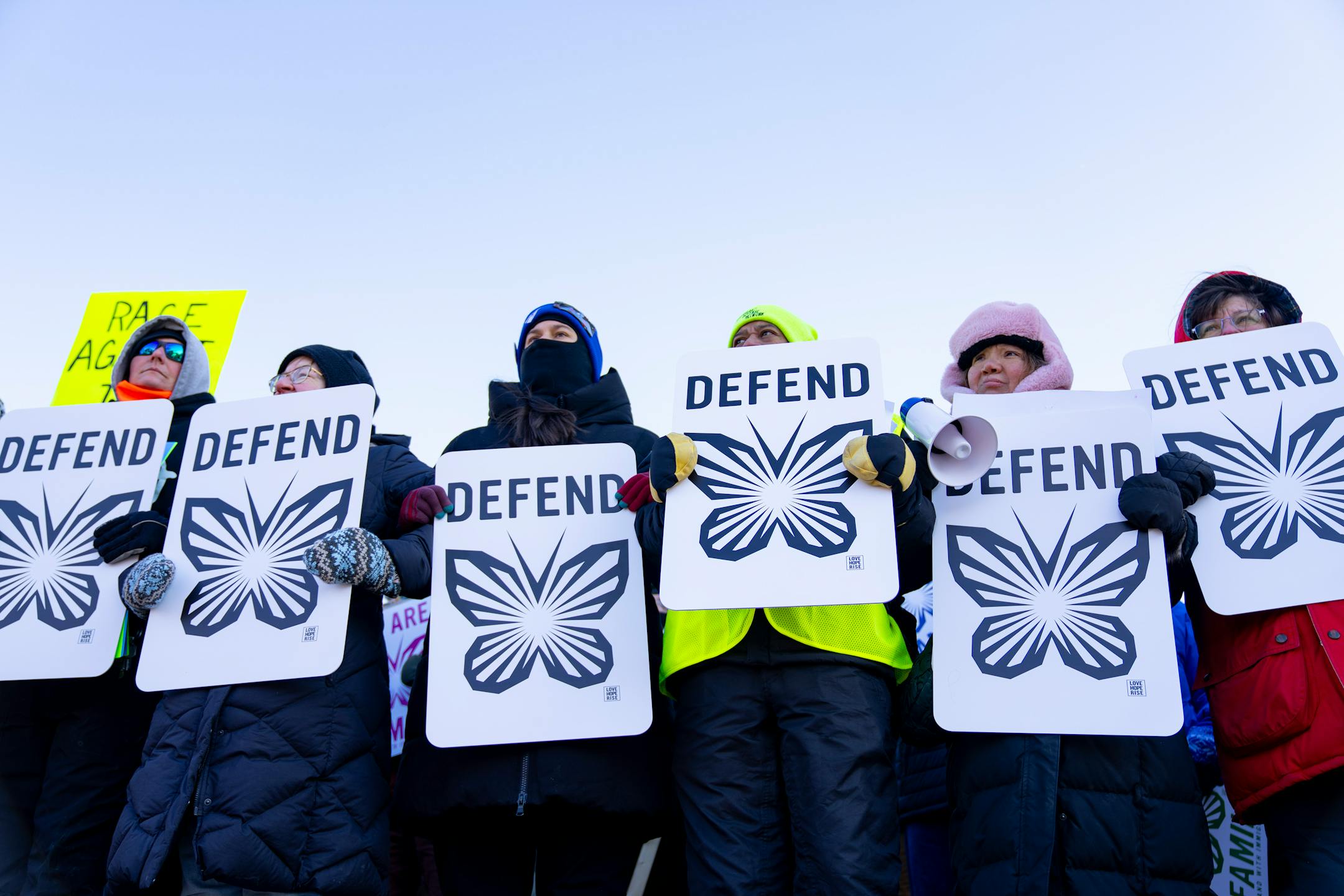 Thousands protest ICE in south Minneapolis march