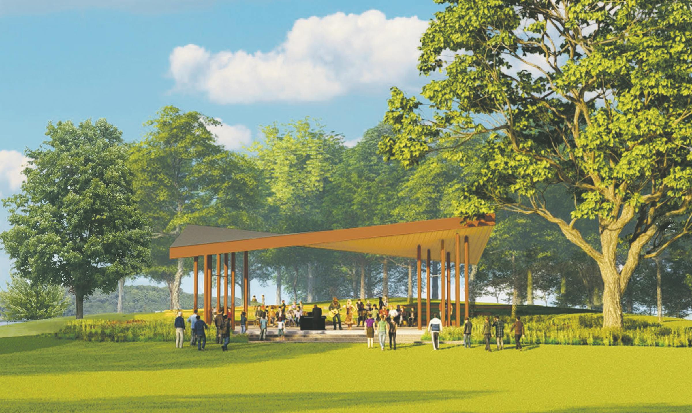 New open-air pavilion will replace Excelsior's familiar old band shell