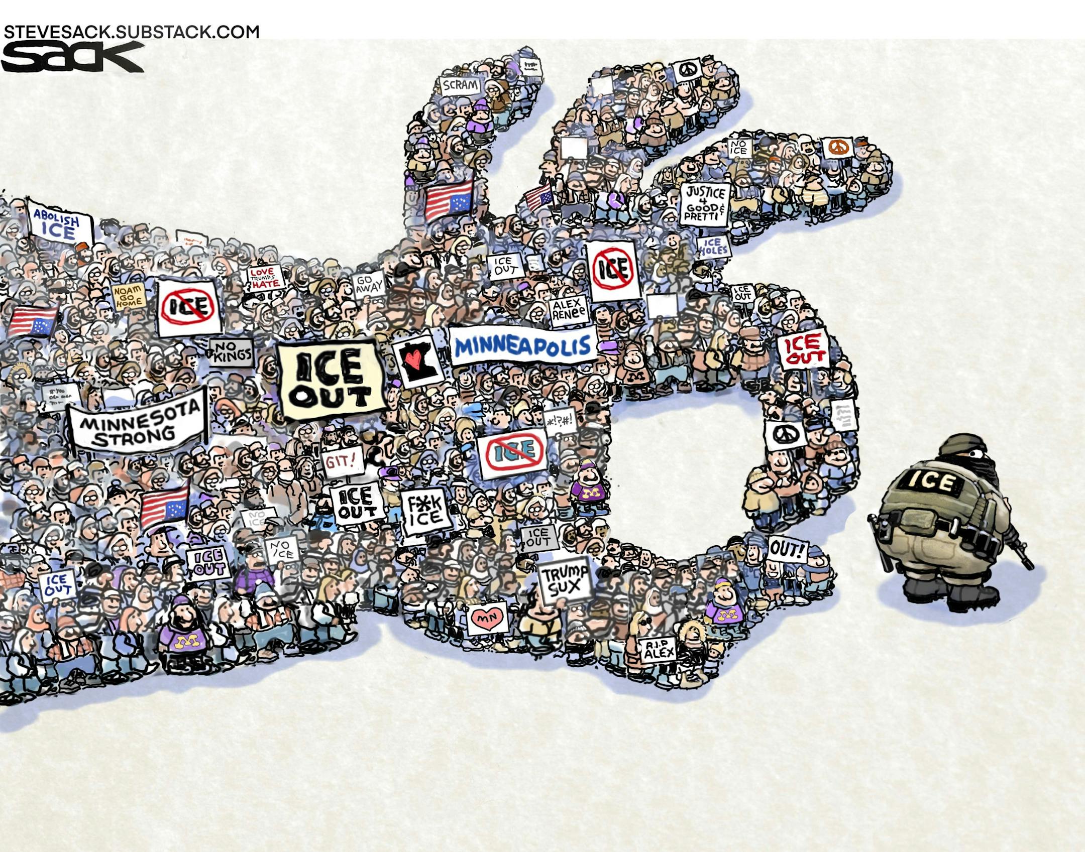 Pulitzer Prize-winning cartoonist Steve Sack is back