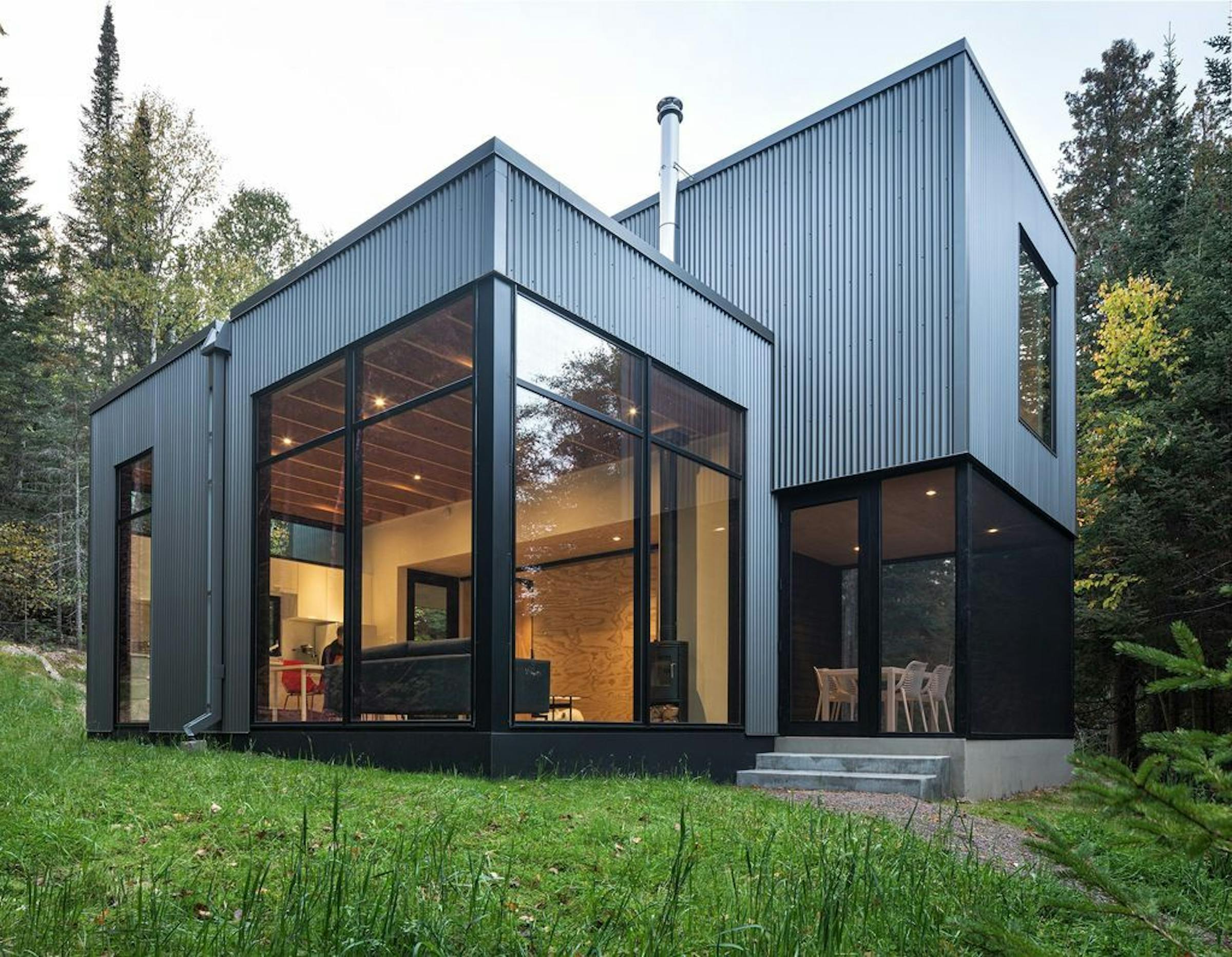 A small, modern cabin near Lutsen is just big enough