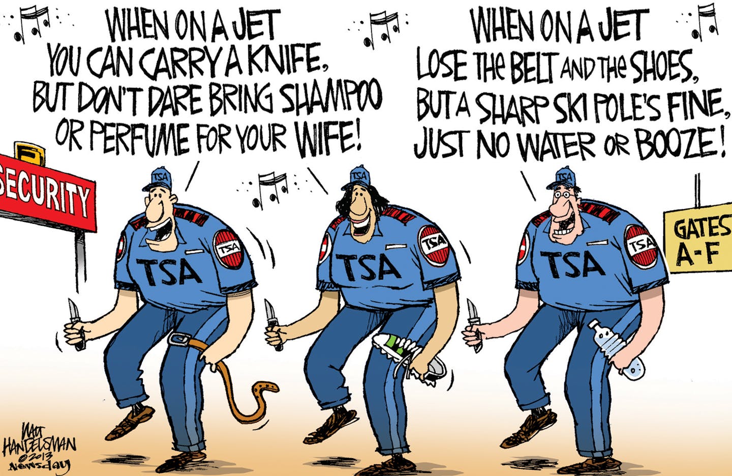 Cartoon: TSA Rap