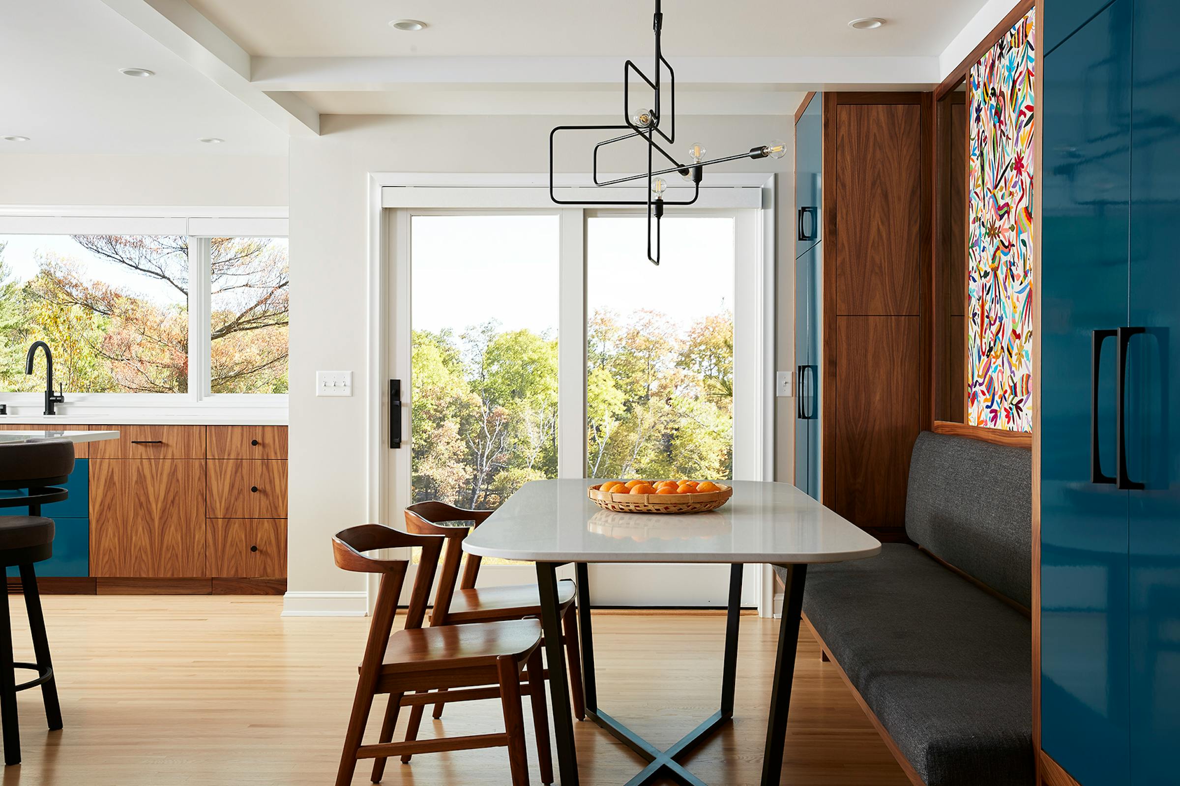 Minneapolis homeowners combine two 'too small' rooms to make open kitchen