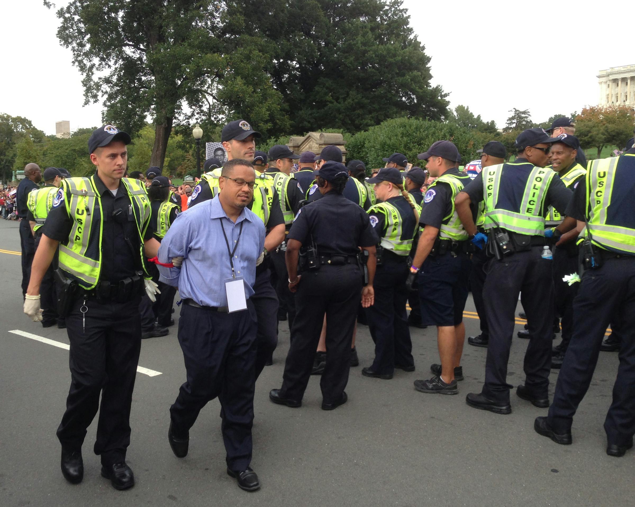 U.S. Rep. Ellison arrested during immigration rally in D.C.