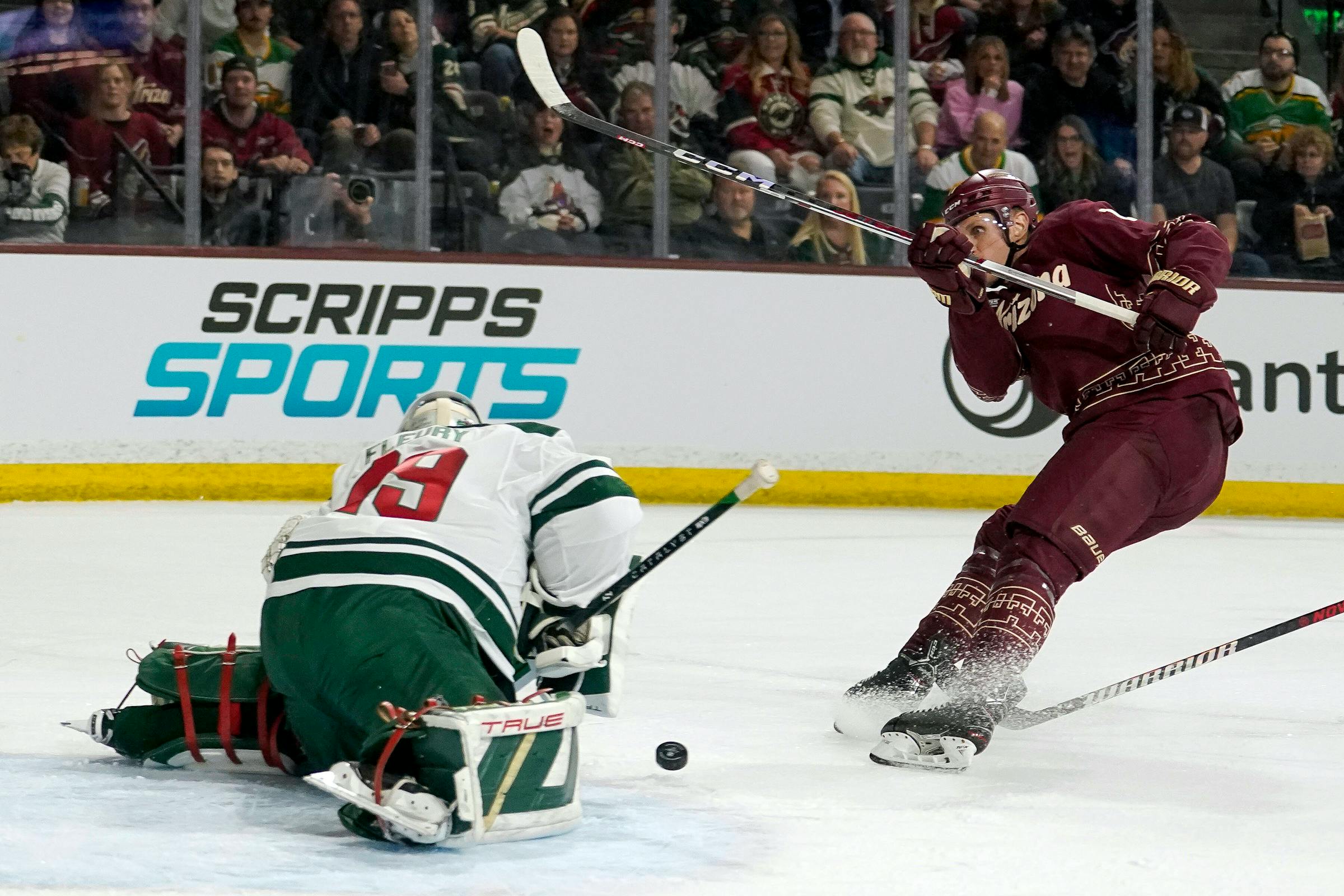 Wild win coach’s challenge, earn payback in 3-1 victory over Coyotes