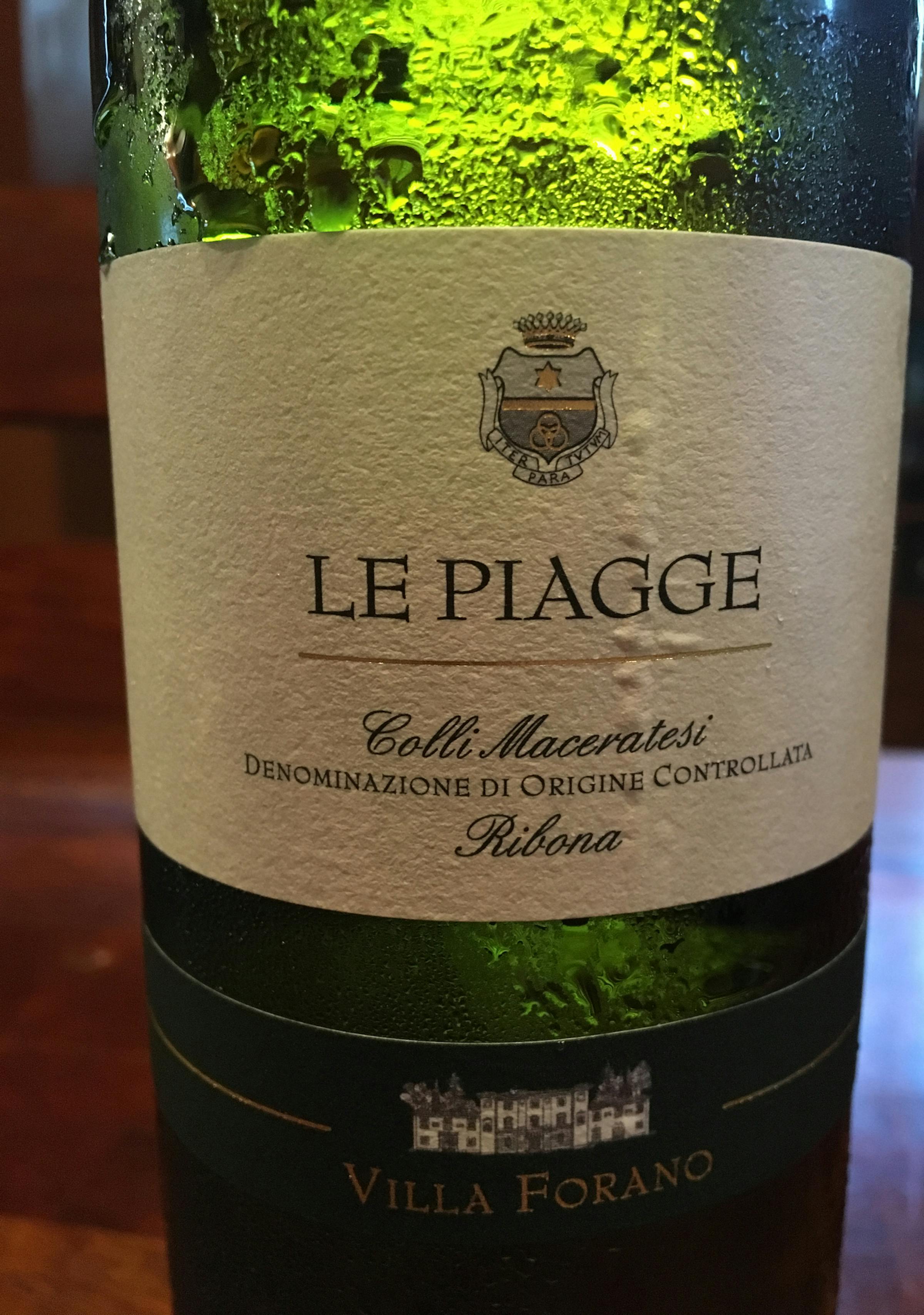 Wine of the Week: Villa Forano 'Le Piagge' Colli Maceratesi Ribona 2015