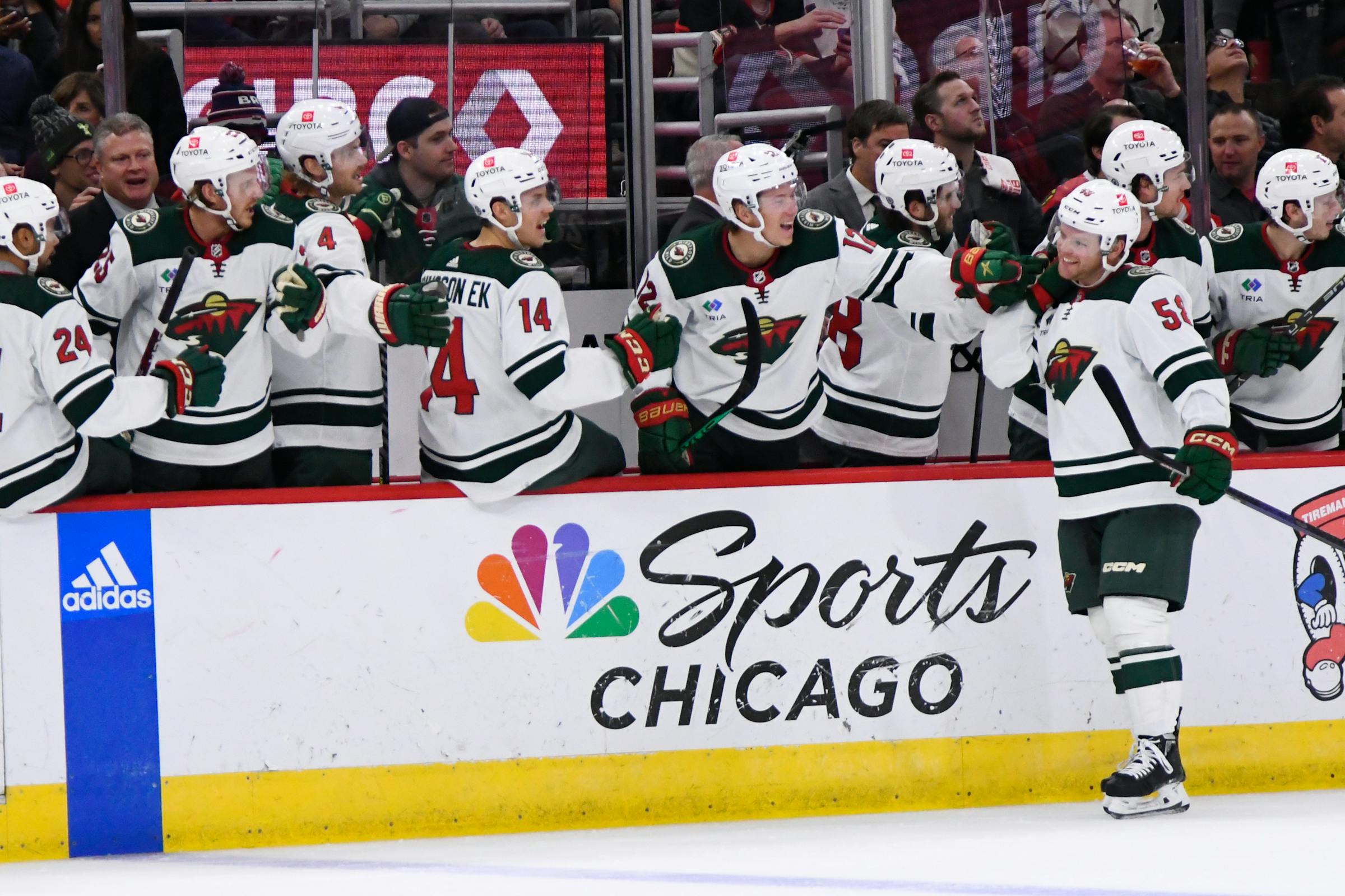Wild finish solid road trip with shootout win in Chicago; Ryan Hartman ...