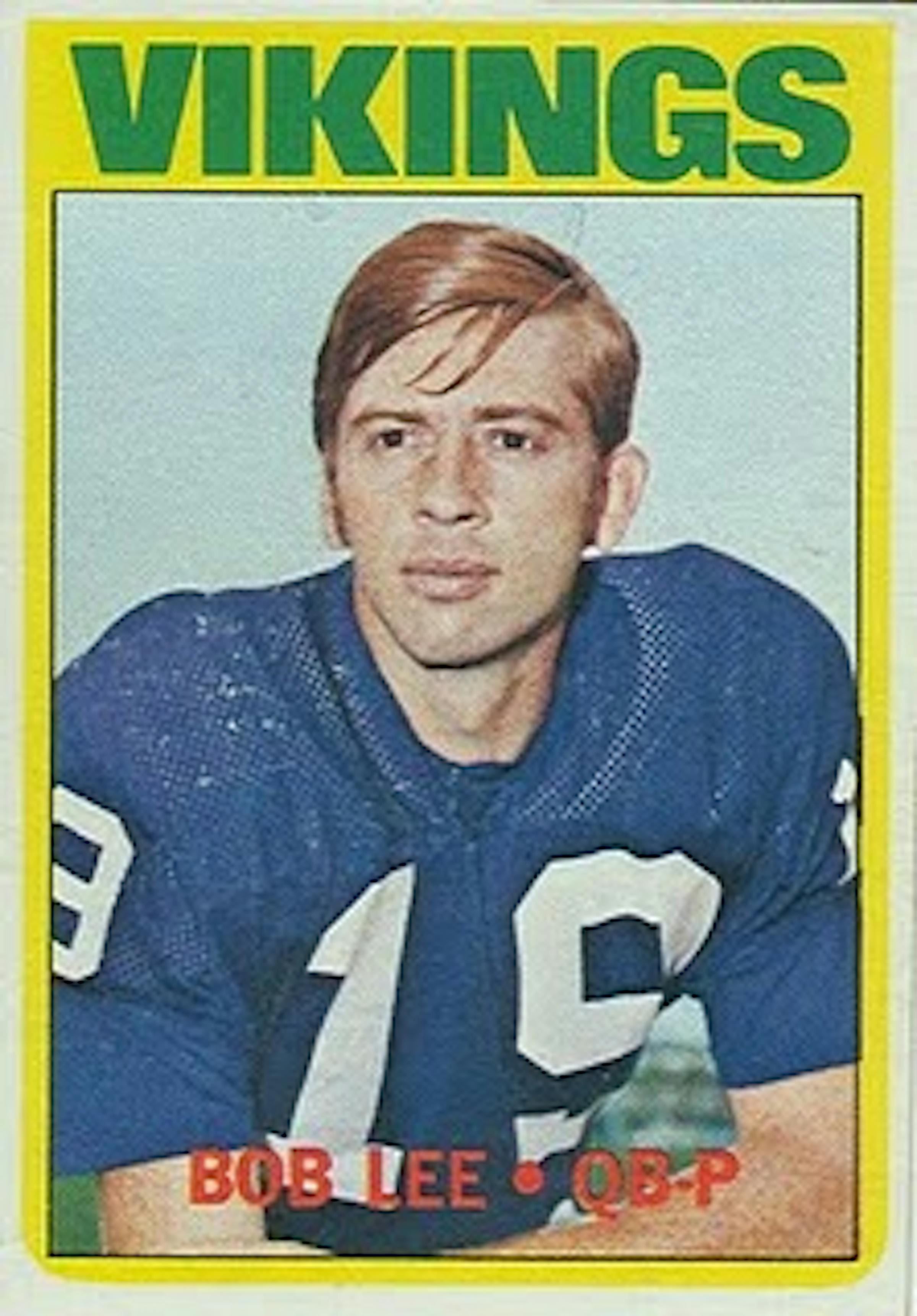 Stu's Hunt Down: Bob Lee, former Vikings QB/punter