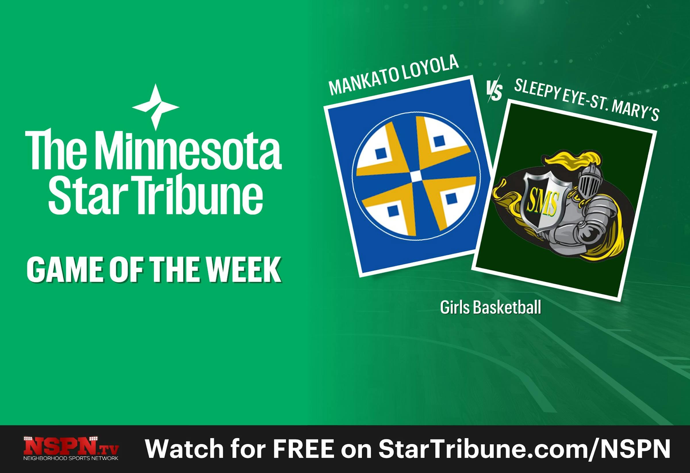Watch Sleepy Eye St. Mary’s host Mankato Loyola girls basketball