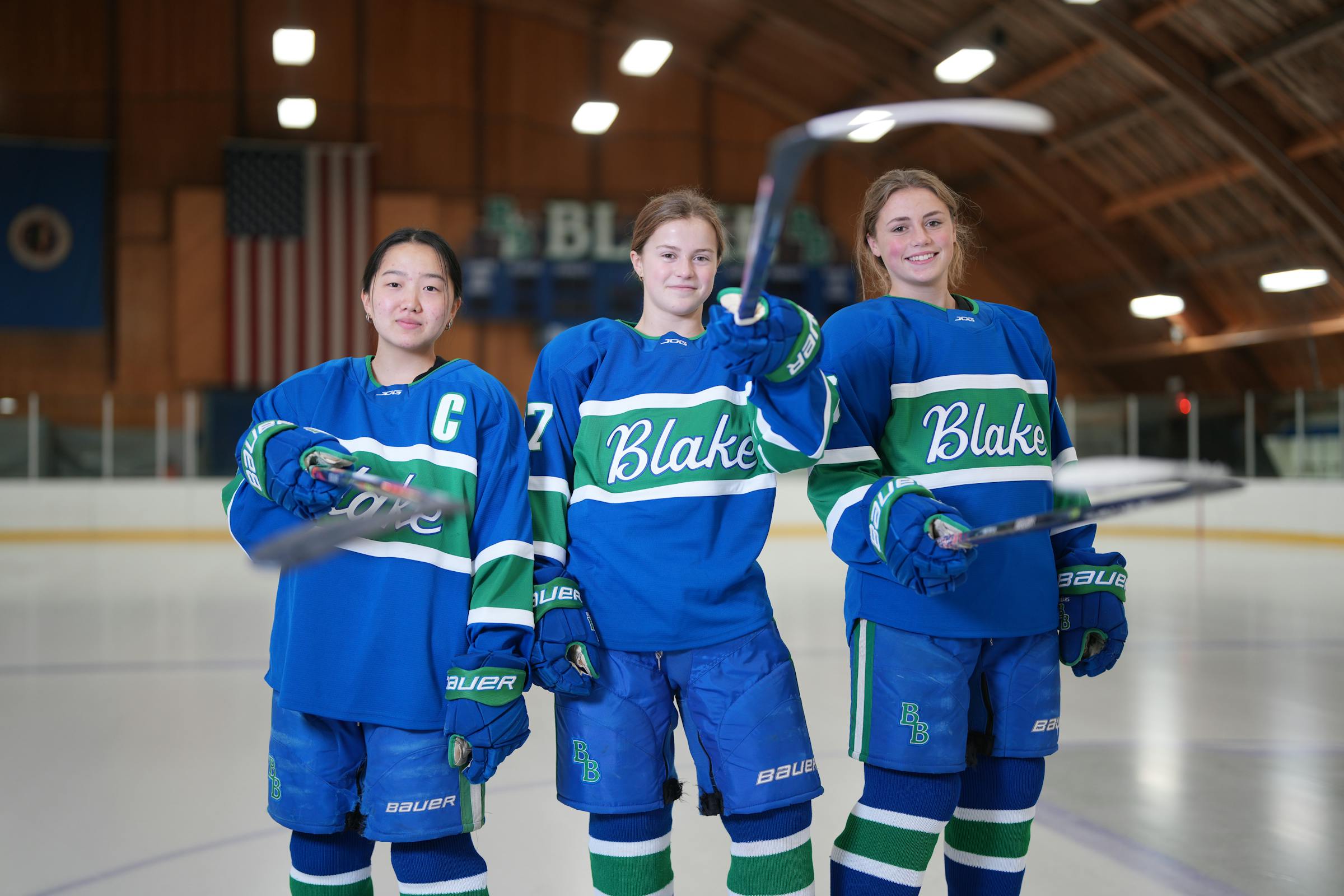 Blake seniors sometimes share the ice, always share hockey and life bonds