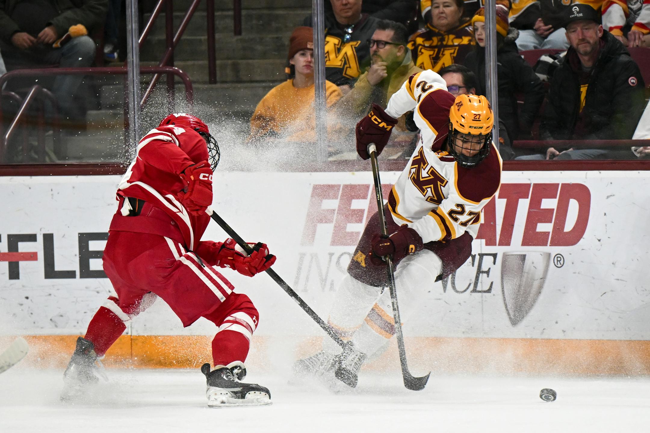 Gophers men’s hockey ends seven-game skid with 4-1 victory over Wisconsin