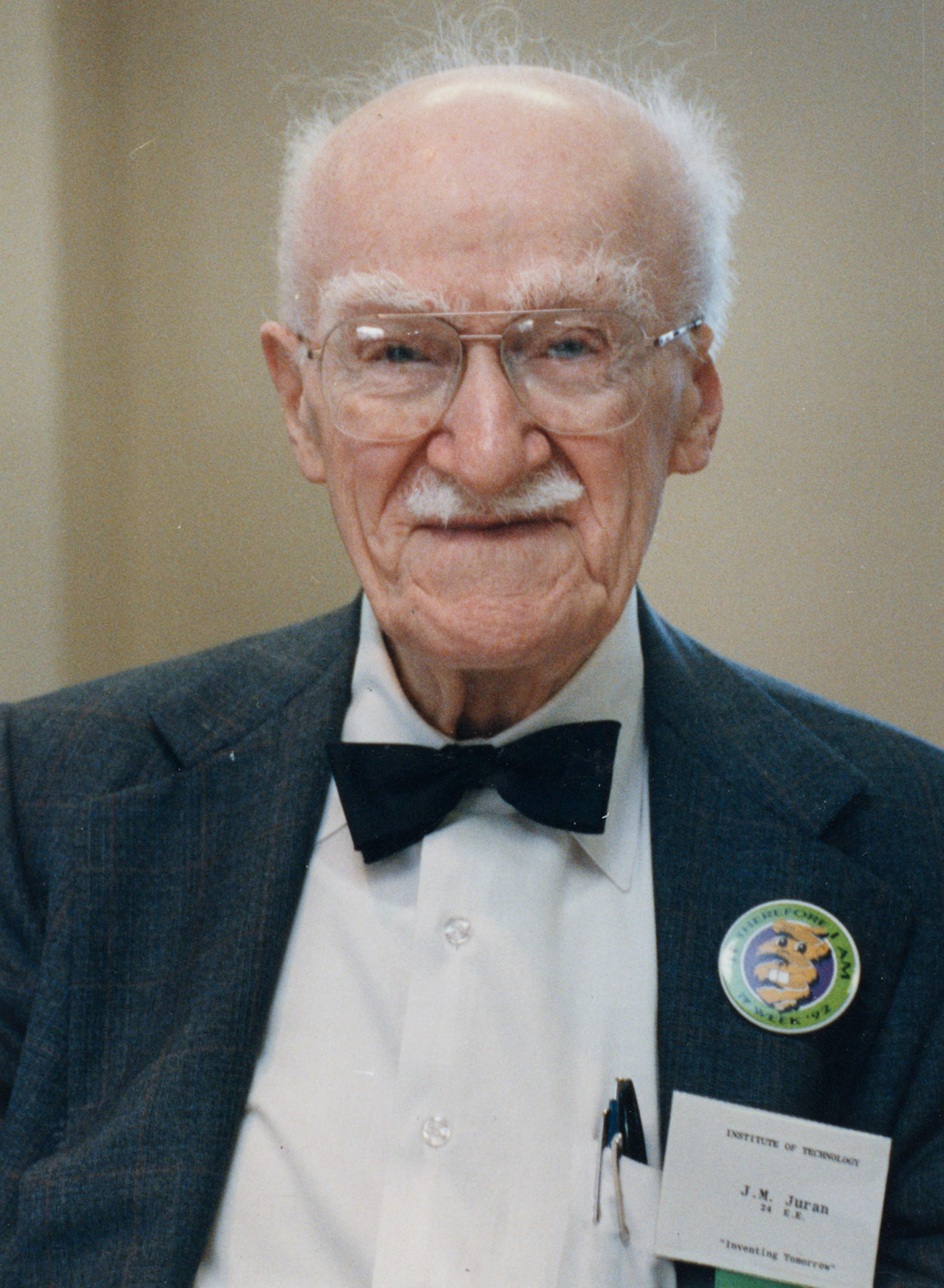 Joseph Juran, expert on quality and efficiency, dies at 103