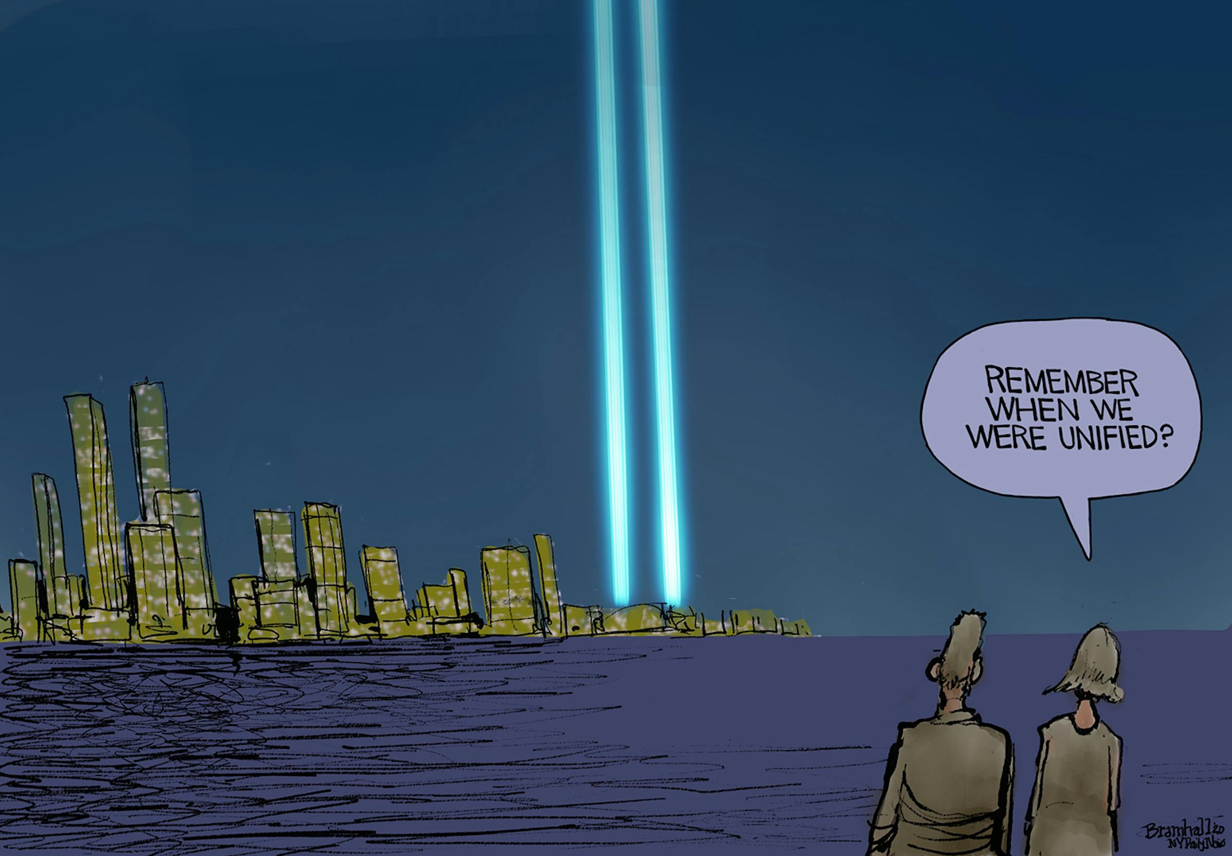 Editorial cartoon: Bill Bramhall on the anniversary of 9/11