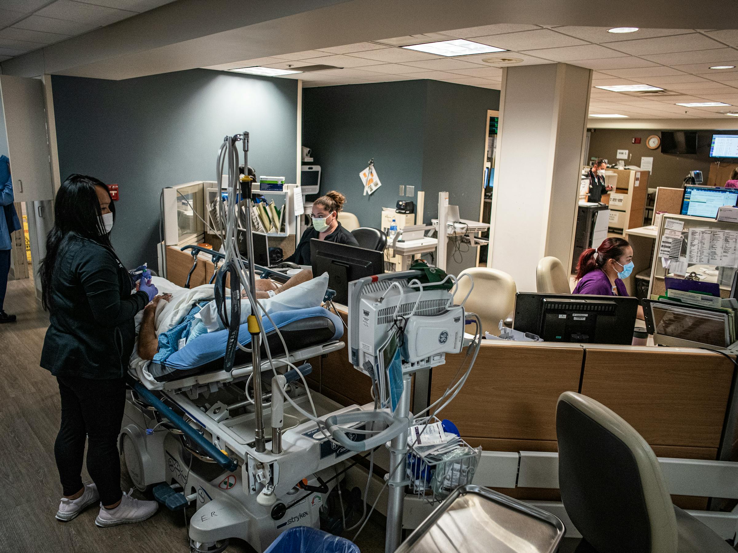 Hospitals feel pinch from COVID combined with early flu season