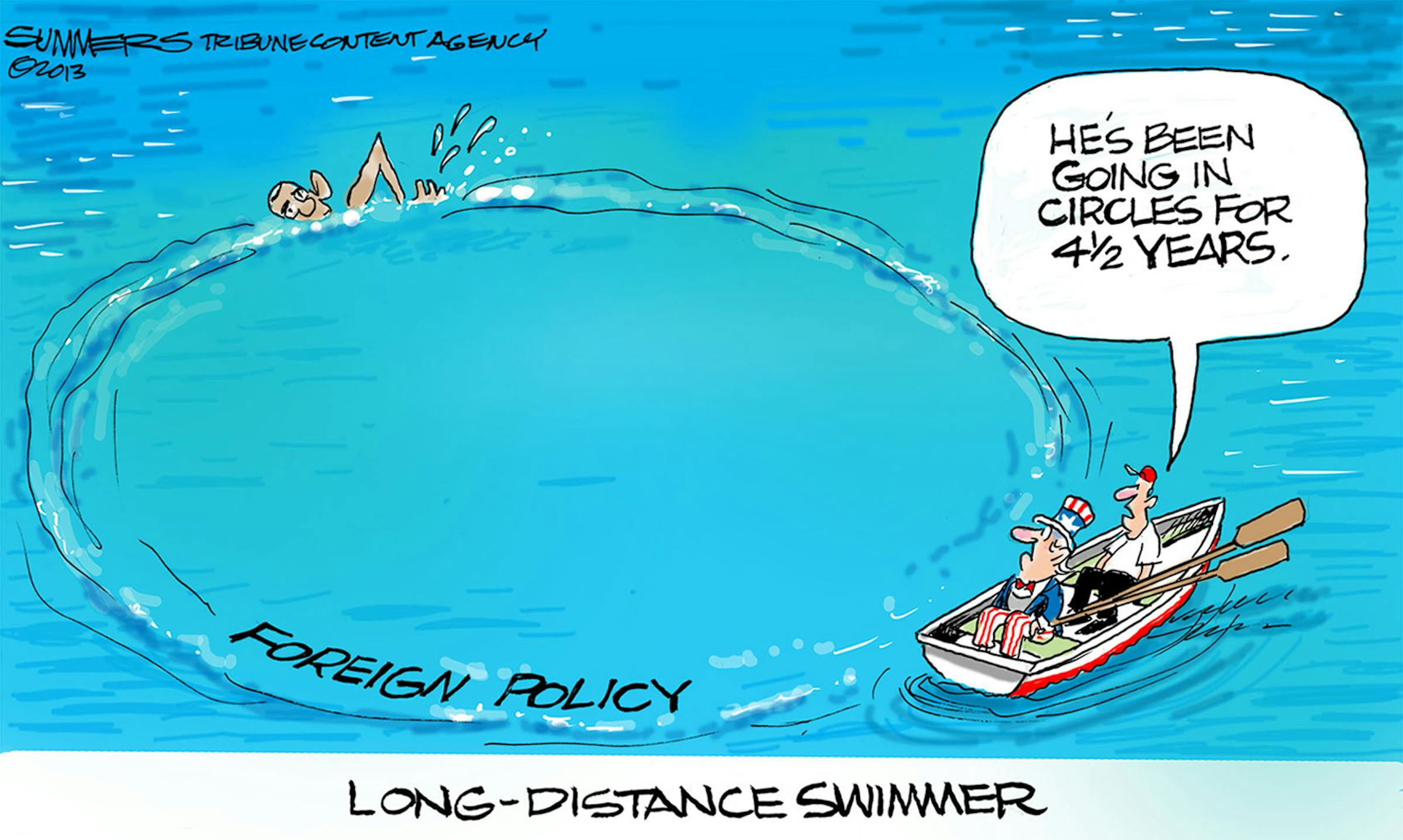 Editorial cartoon: Obama's foreign policy